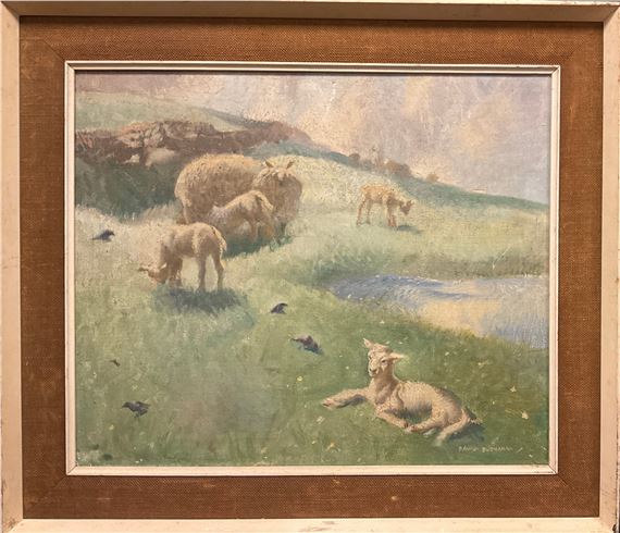 David Buchanan | Springtime Lambs, | MutualArt