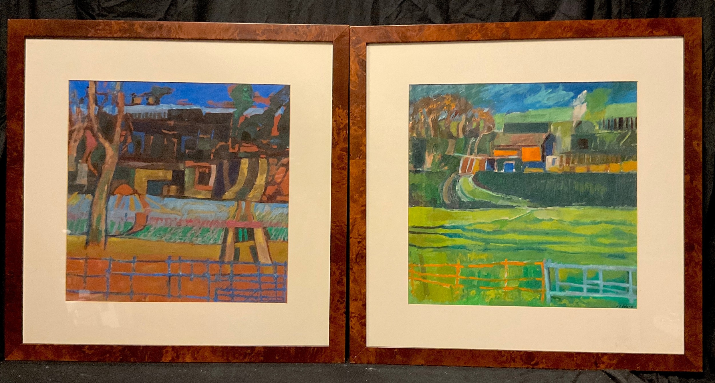 Pamela Guille | Fauvist studies - Farm buildings | MutualArt