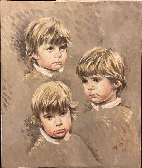 Joyce E Wyatt | Portrait of a young boy, | MutualArt