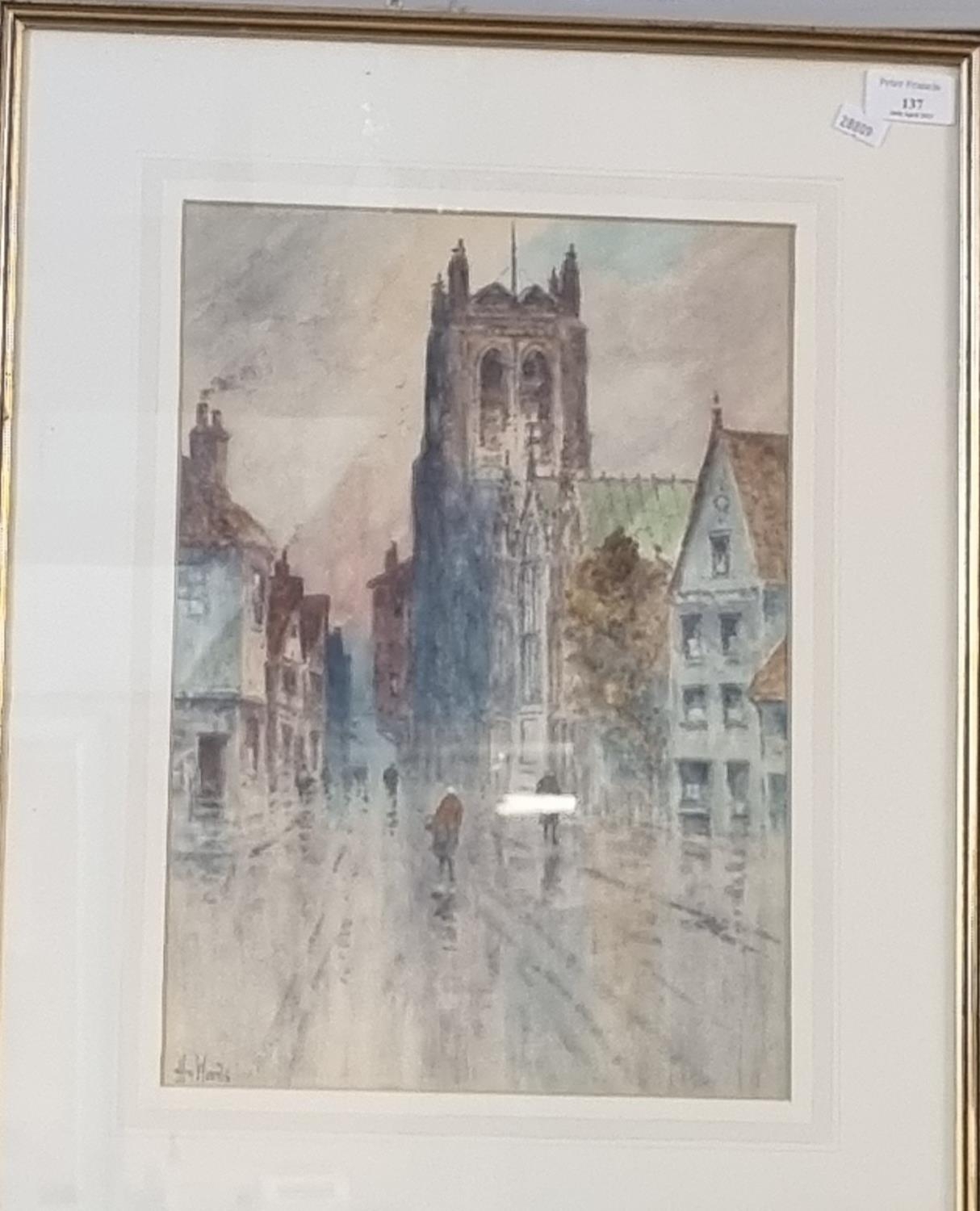 Henry Woods | 'A Rainy day in Warrington' | MutualArt