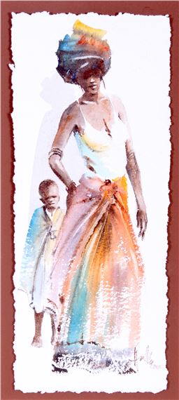 Wallace Hulley | AFRICAN MOTHER AND CHILD (2008) | MutualArt