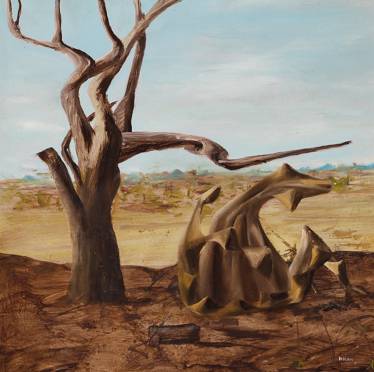 Sidney Nolan | Dig Return to Cooper's Creek (1950) | MutualArt