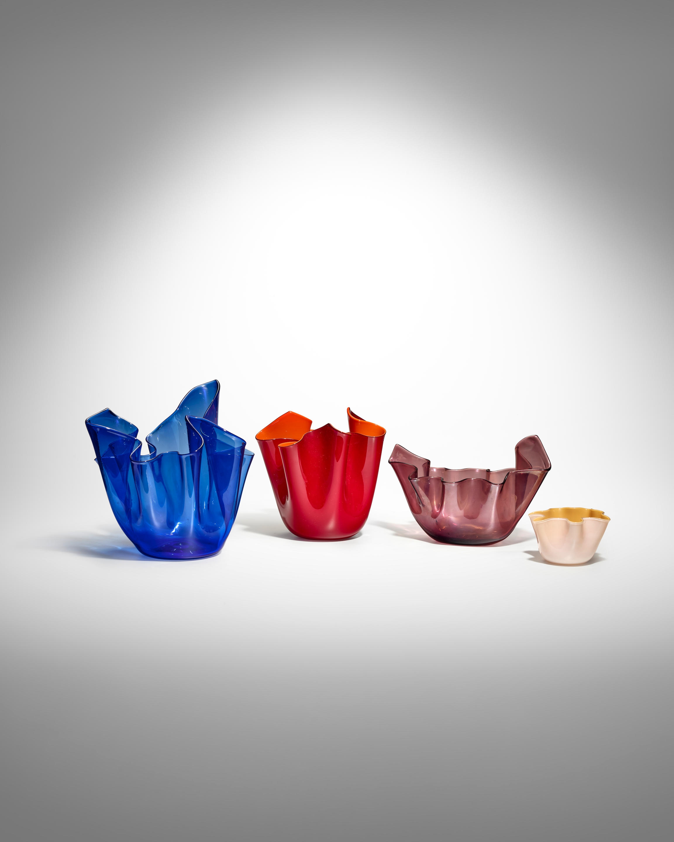Fulvio Bianconi | Collection of Four Fazzoletto Vases | MutualArt