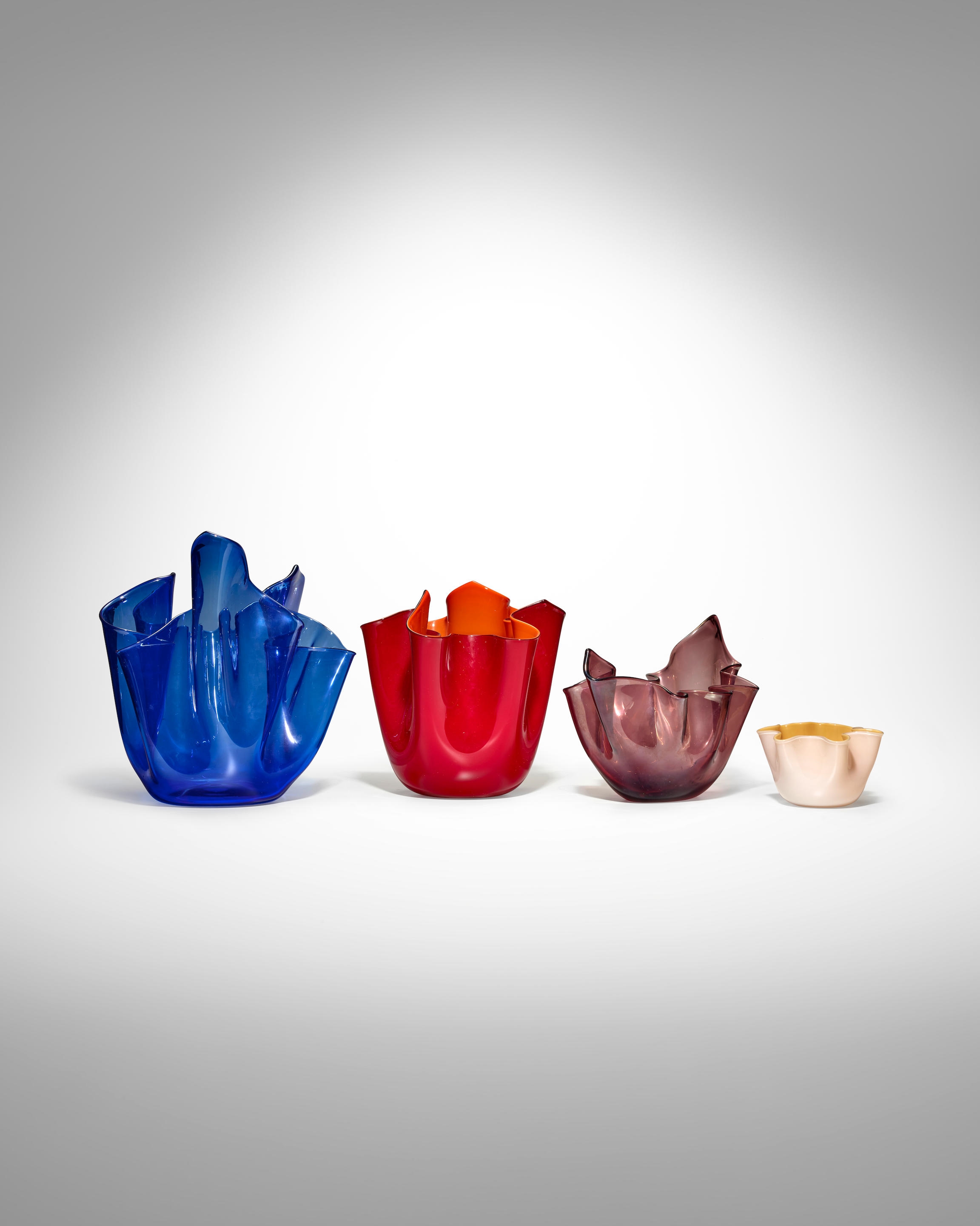 Fulvio Bianconi | Collection of Four Fazzoletto Vases | MutualArt