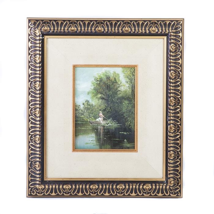 Carlos Pelestor | Paisaje con lago | MutualArt