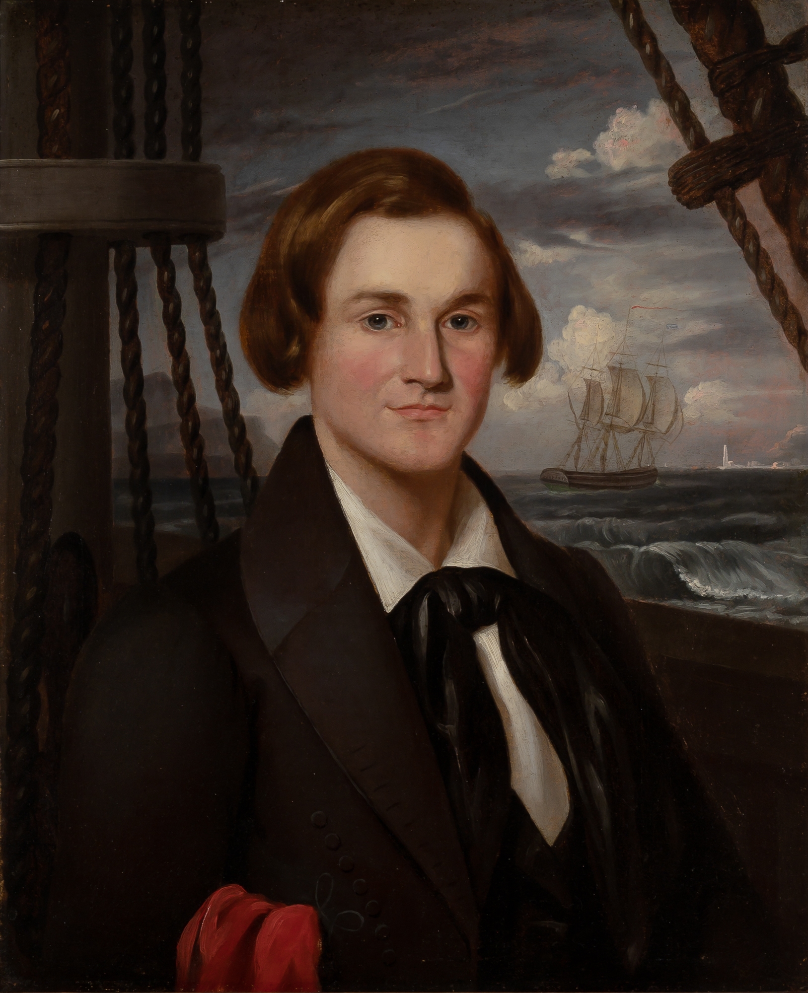 Jeremiah Pearson Hardy | Portrait of Ship Captain David Wheeler Stilson ...