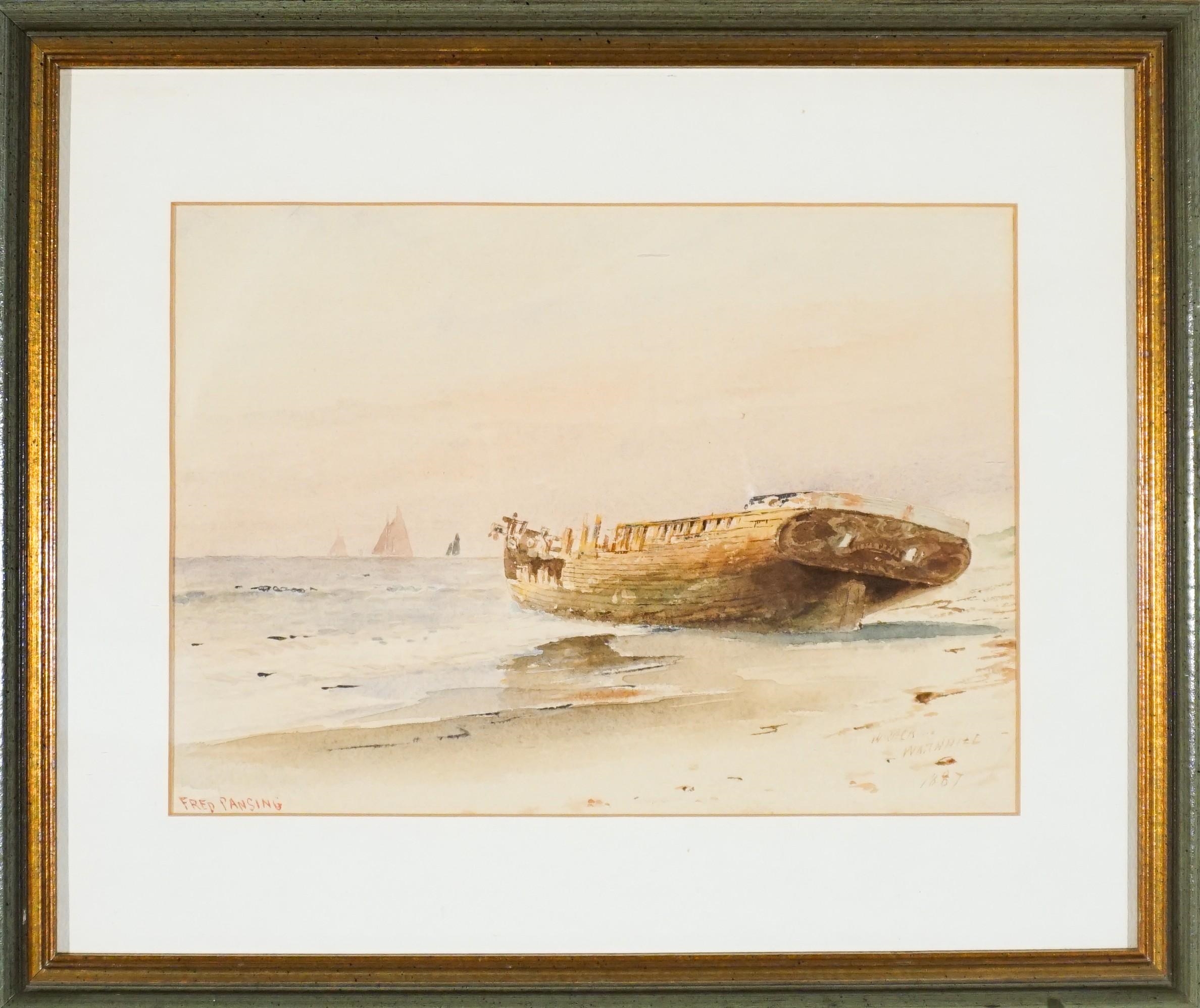 Fred Pansing | Long Island Sound and Wreck on Warhill | MutualArt