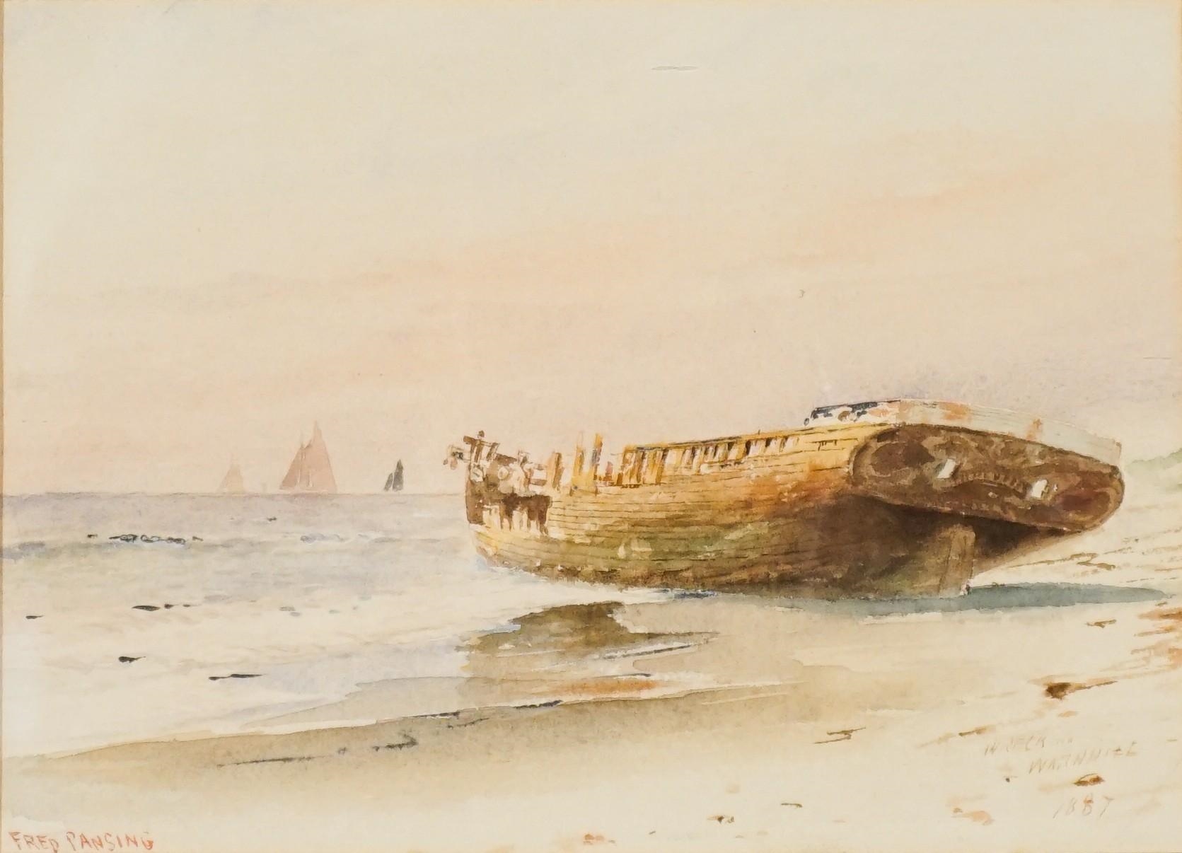 Fred Pansing | Long Island Sound and Wreck on Warhill | MutualArt