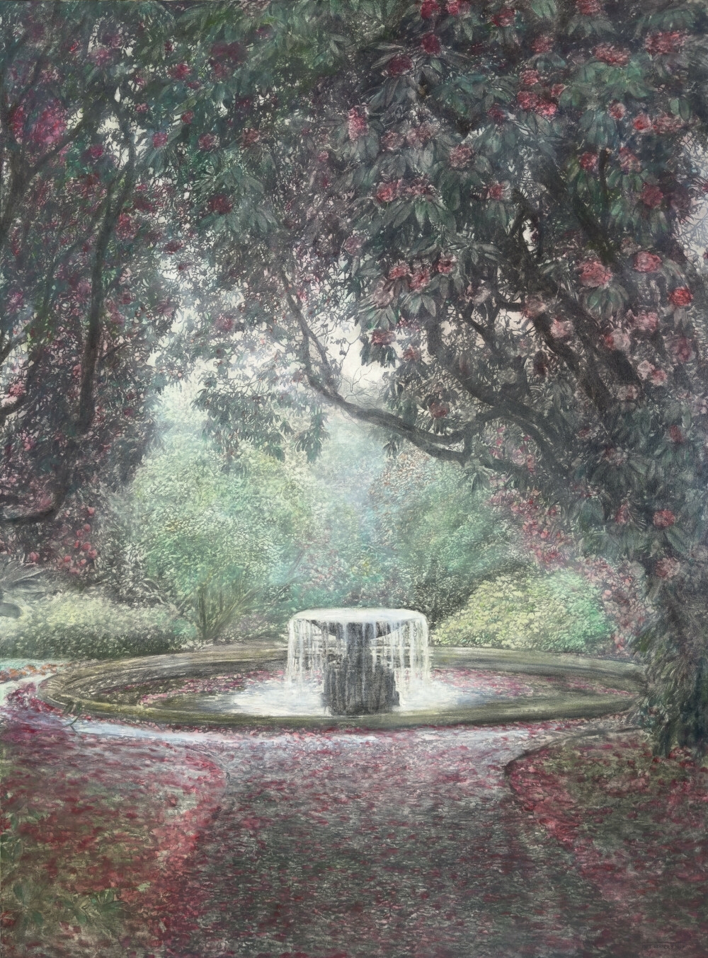 Piet Bekaert | Garden Path with Calla Lilies (1985) | MutualArt