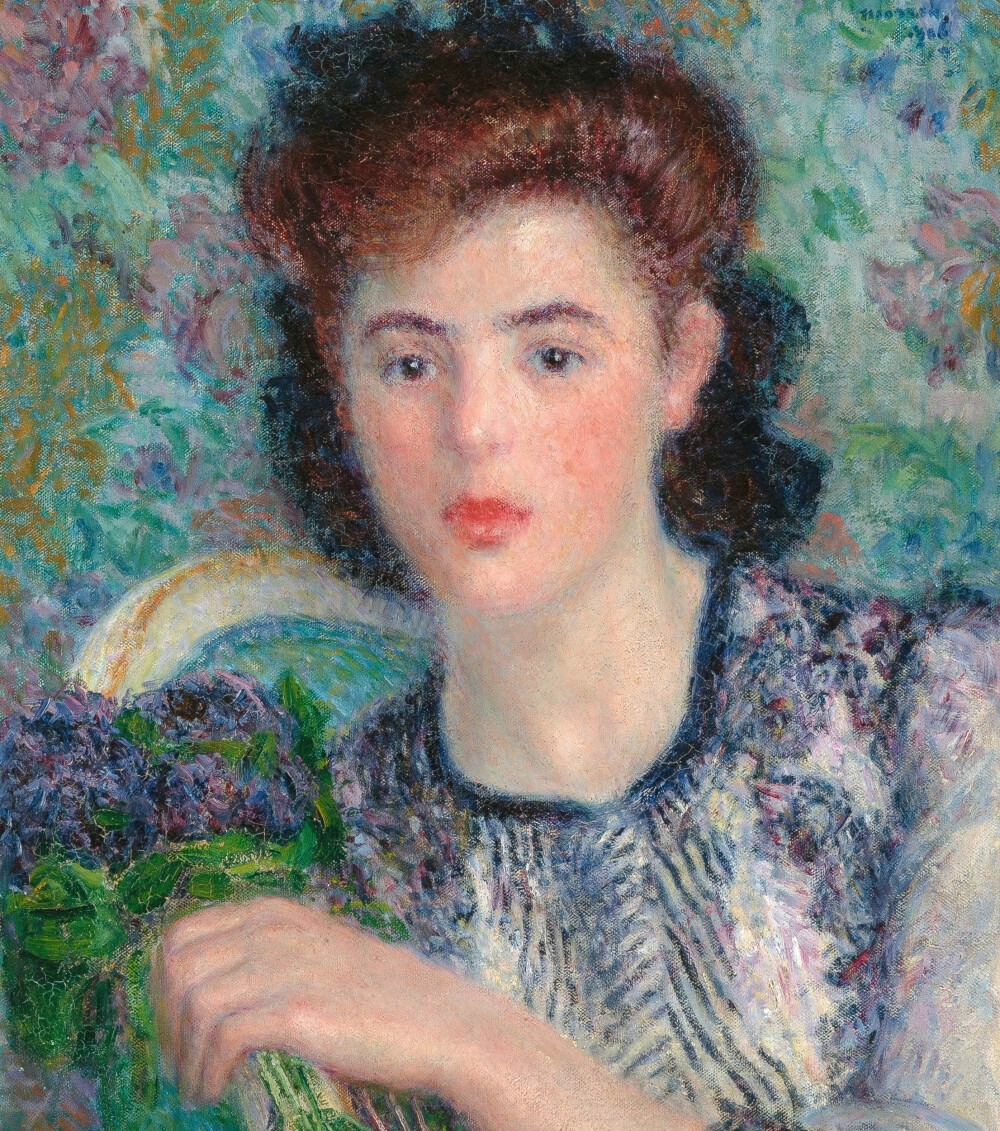 George Morren | The violets (Head of a young girl) (1906) (1906 ...