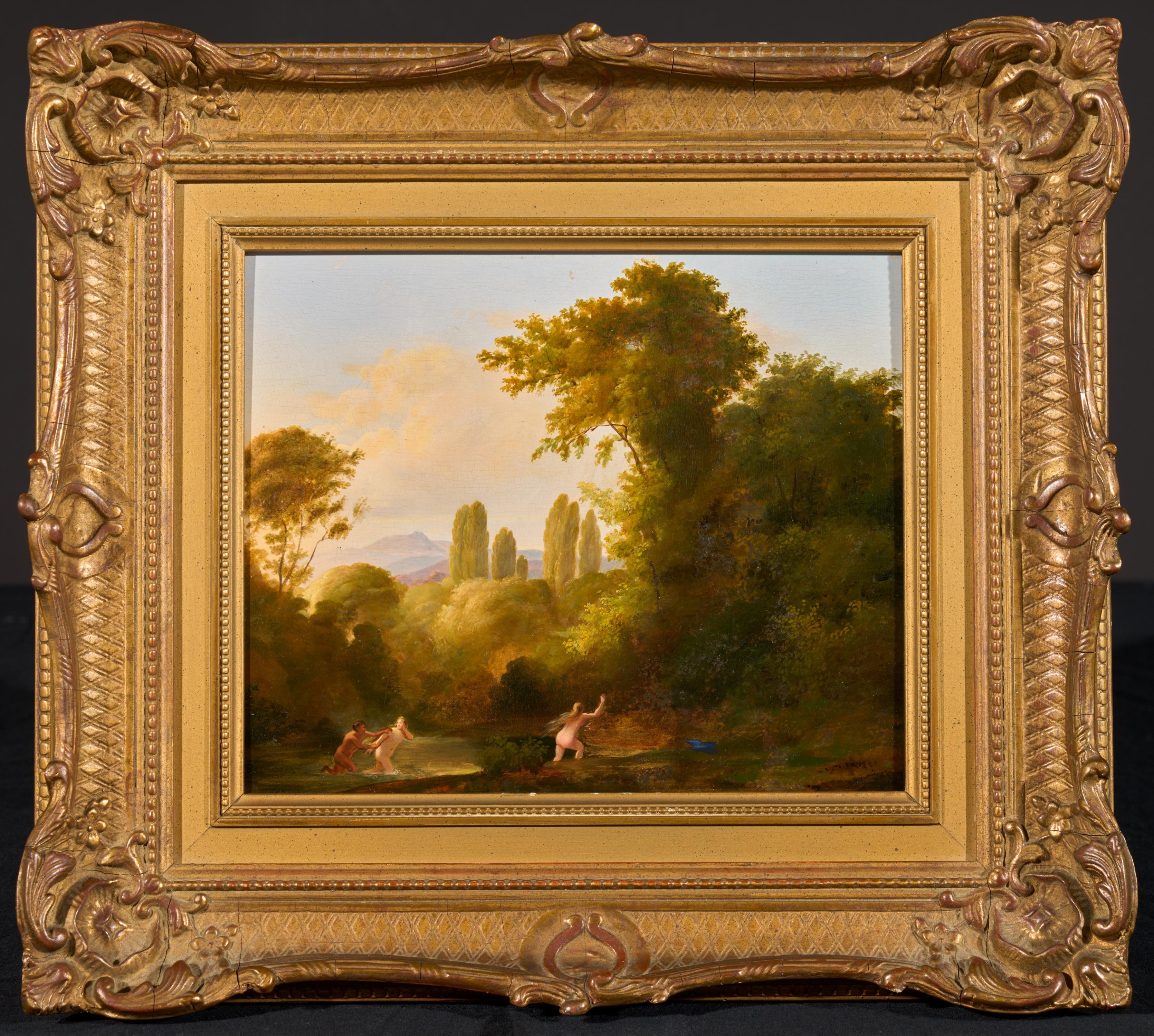 Károly Markó | Italian Landscape with Bathers. | MutualArt