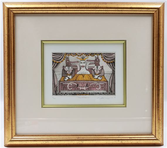 Michele D'Argent | Proverbs:4 hand coloured etching | MutualArt