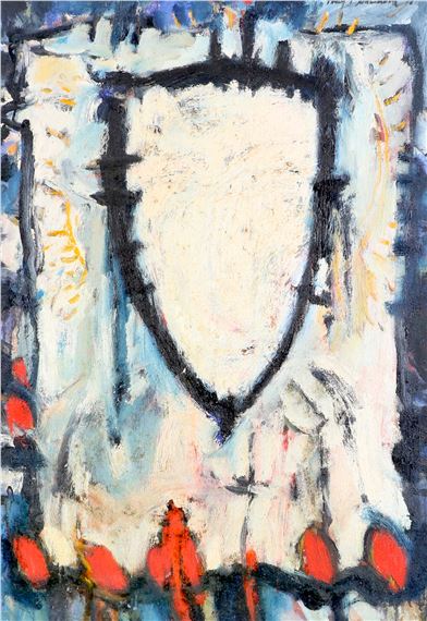 Philip Badenhorst | NAVY BLUE AND WHITE ABSTRACT | MutualArt