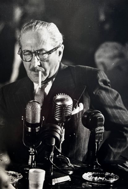 Leonard McCombe | Portrait of American Actor Adolphe Menjou (Circa 1960 ...