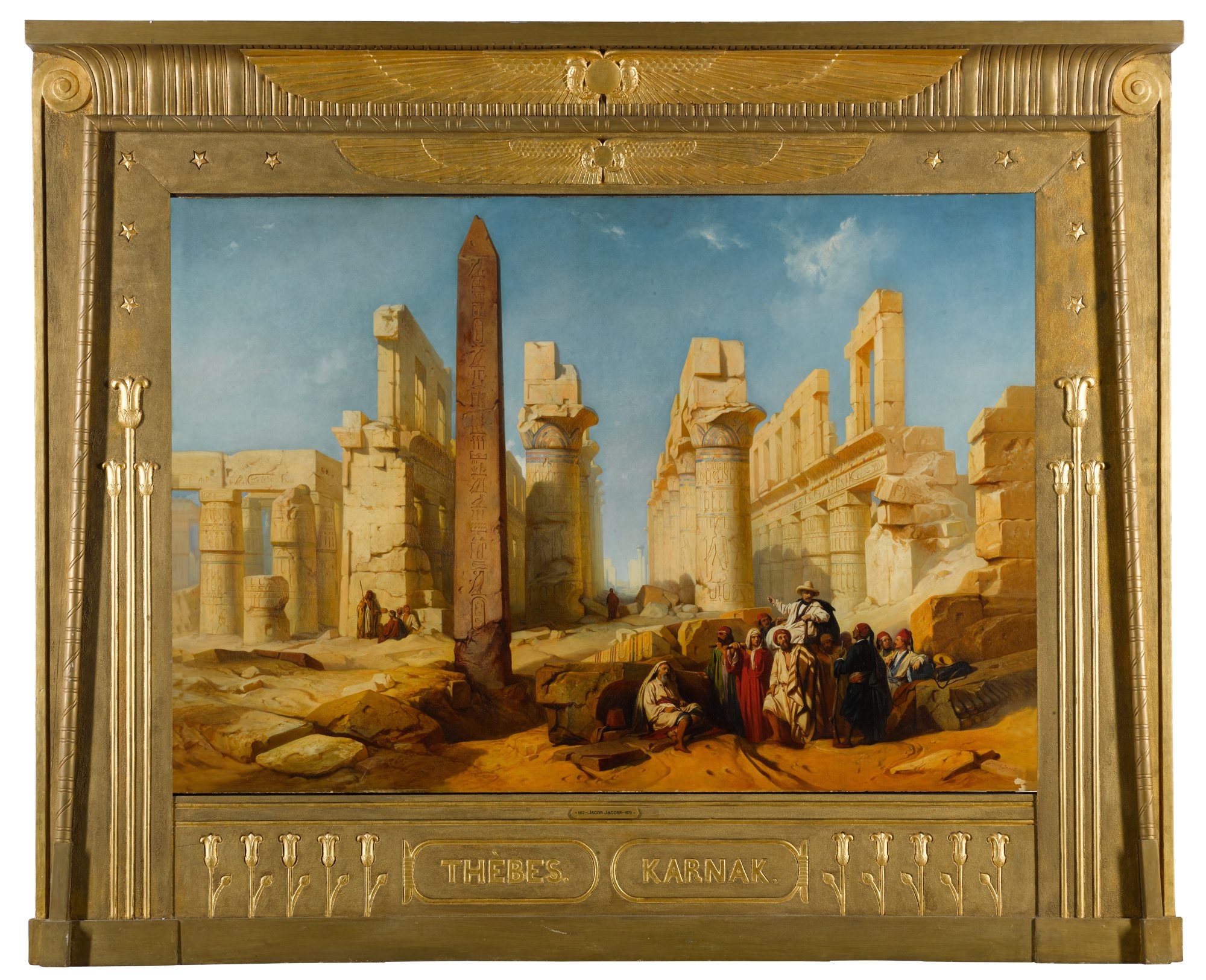 Jacob Jacobs | The Ruins of Karnak at Thebes (1847) | MutualArt
