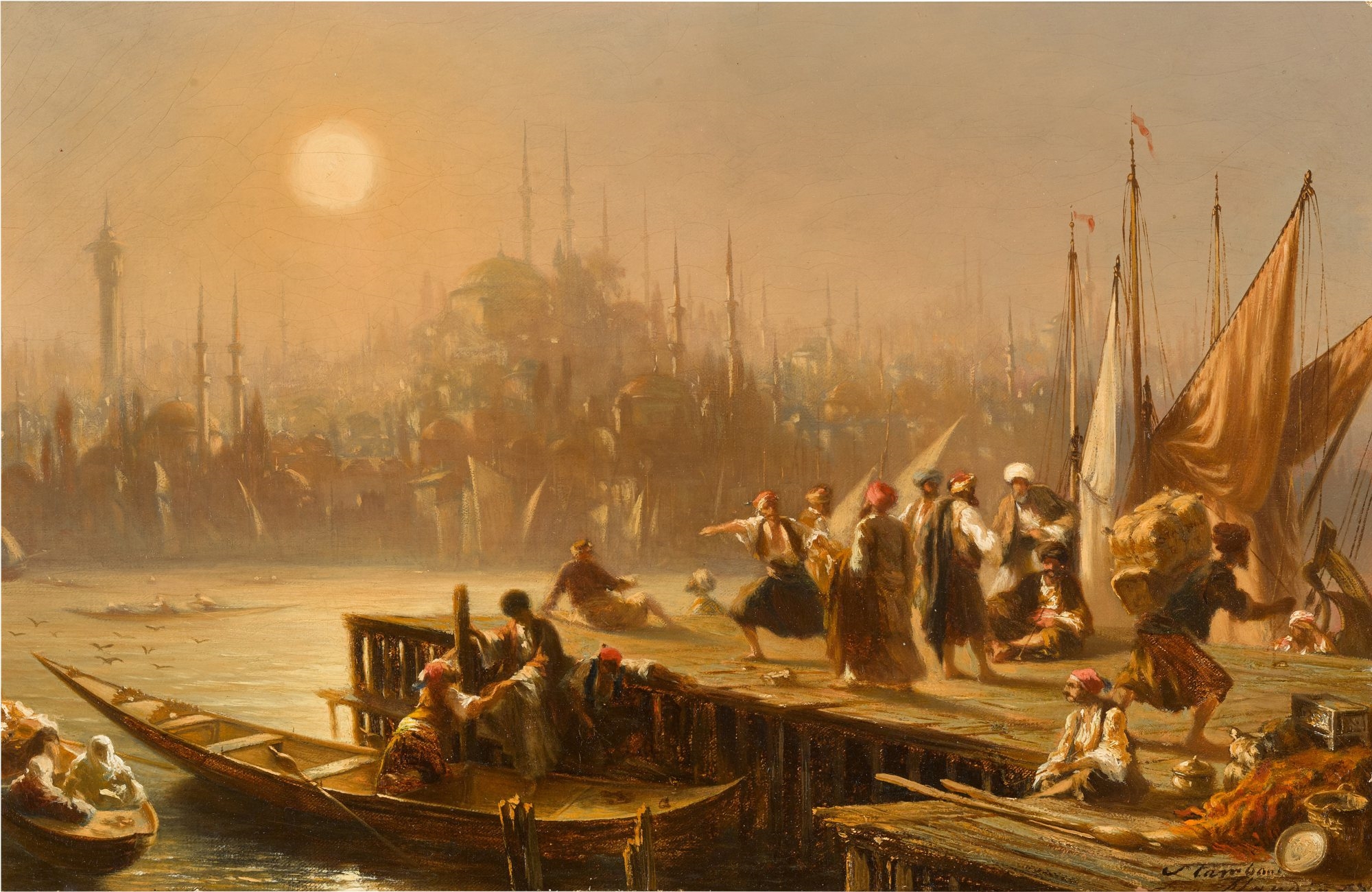 Eugène Flandin | The Fountain of Sultan Ahmed III, Constantinople ...