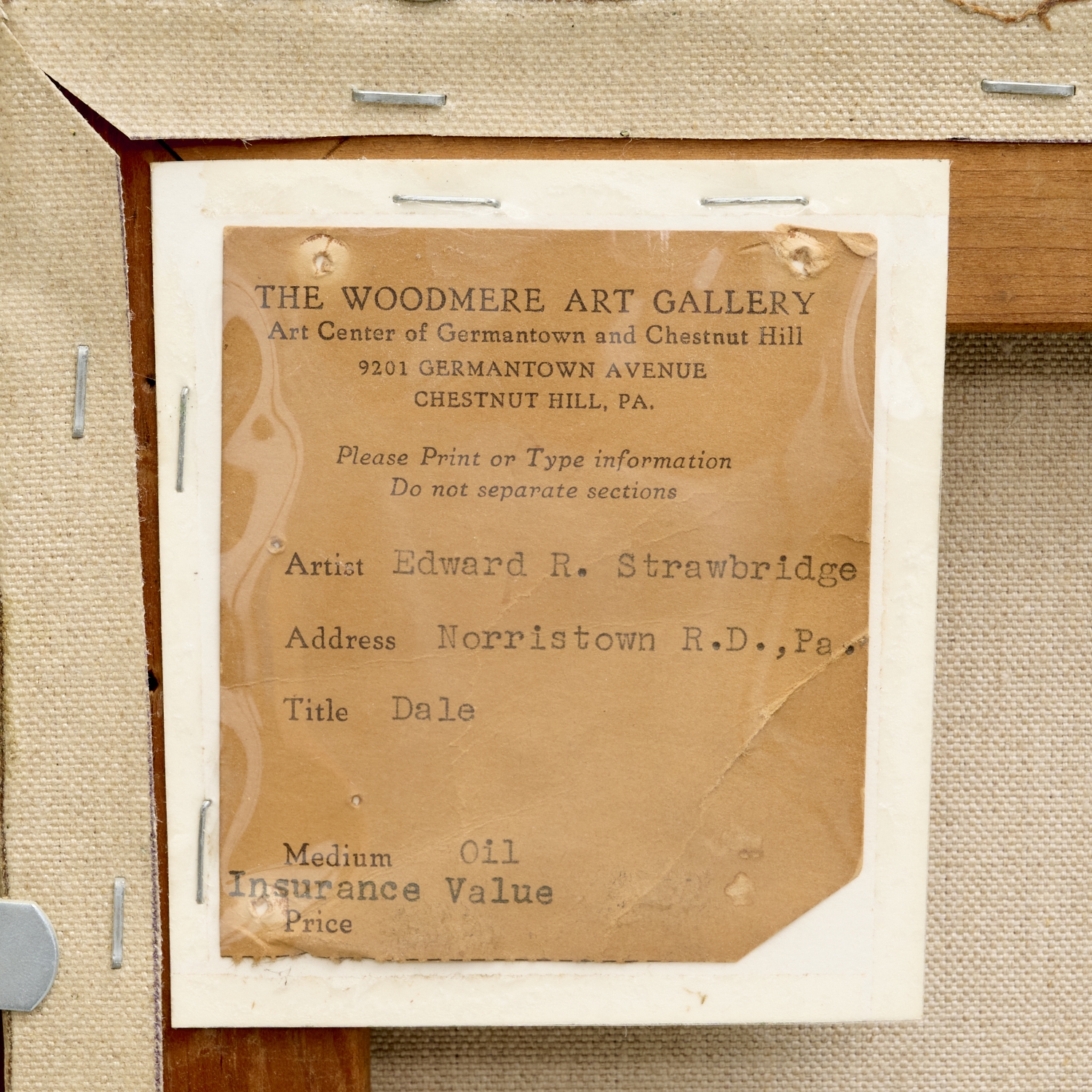 Edward Strawbridge | Portrait of Dale | MutualArt