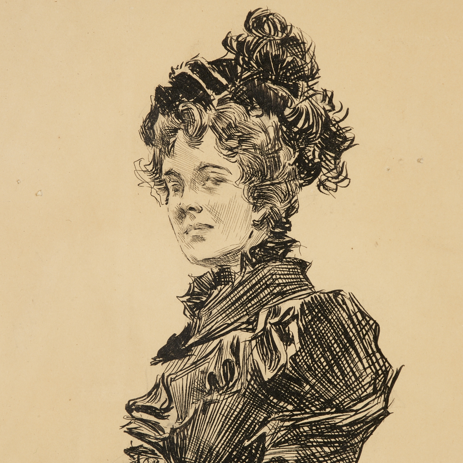 Howard Chandler Christy | Drawing of male and female figures (1898 ...