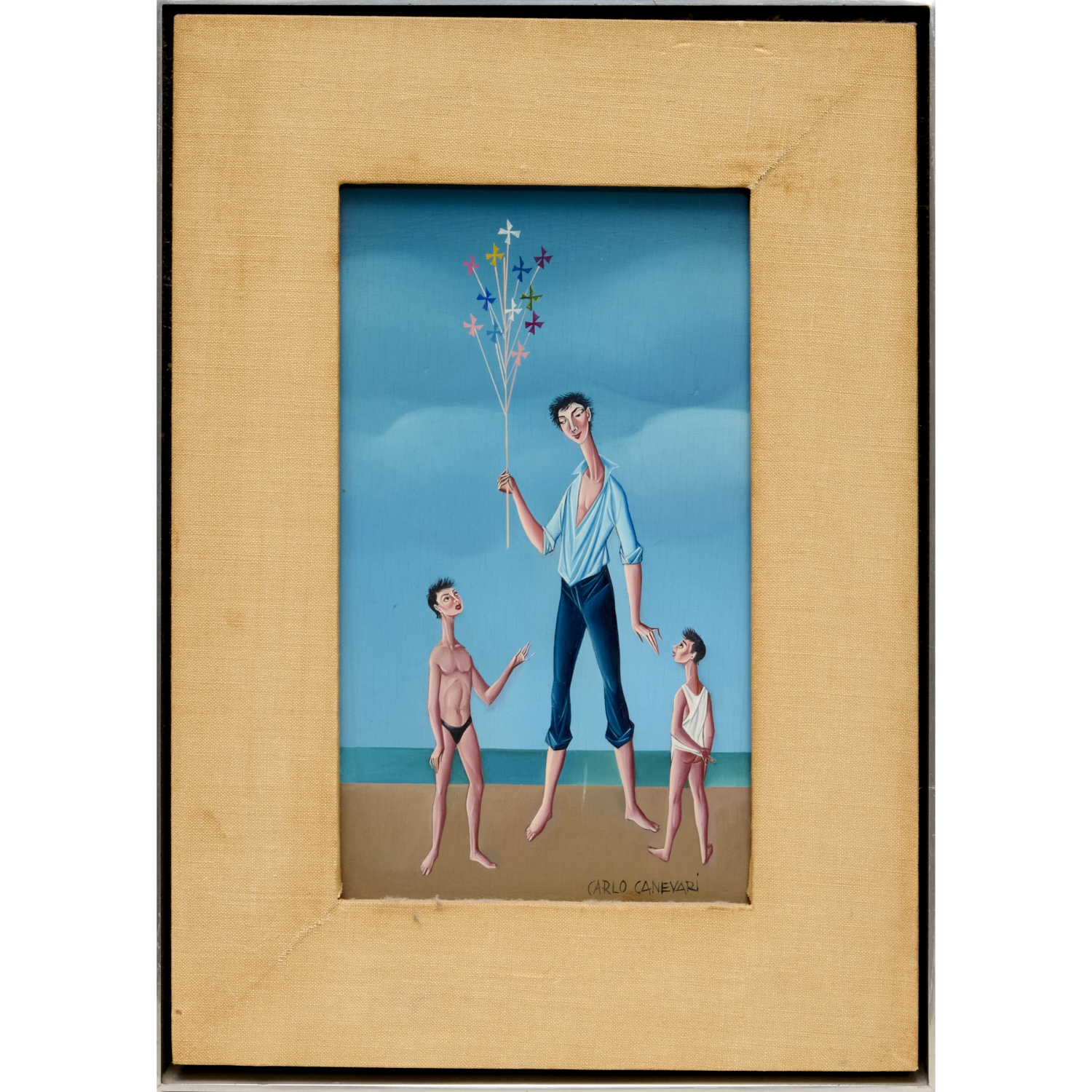 Carlo Canevari | Beach Scene | MutualArt