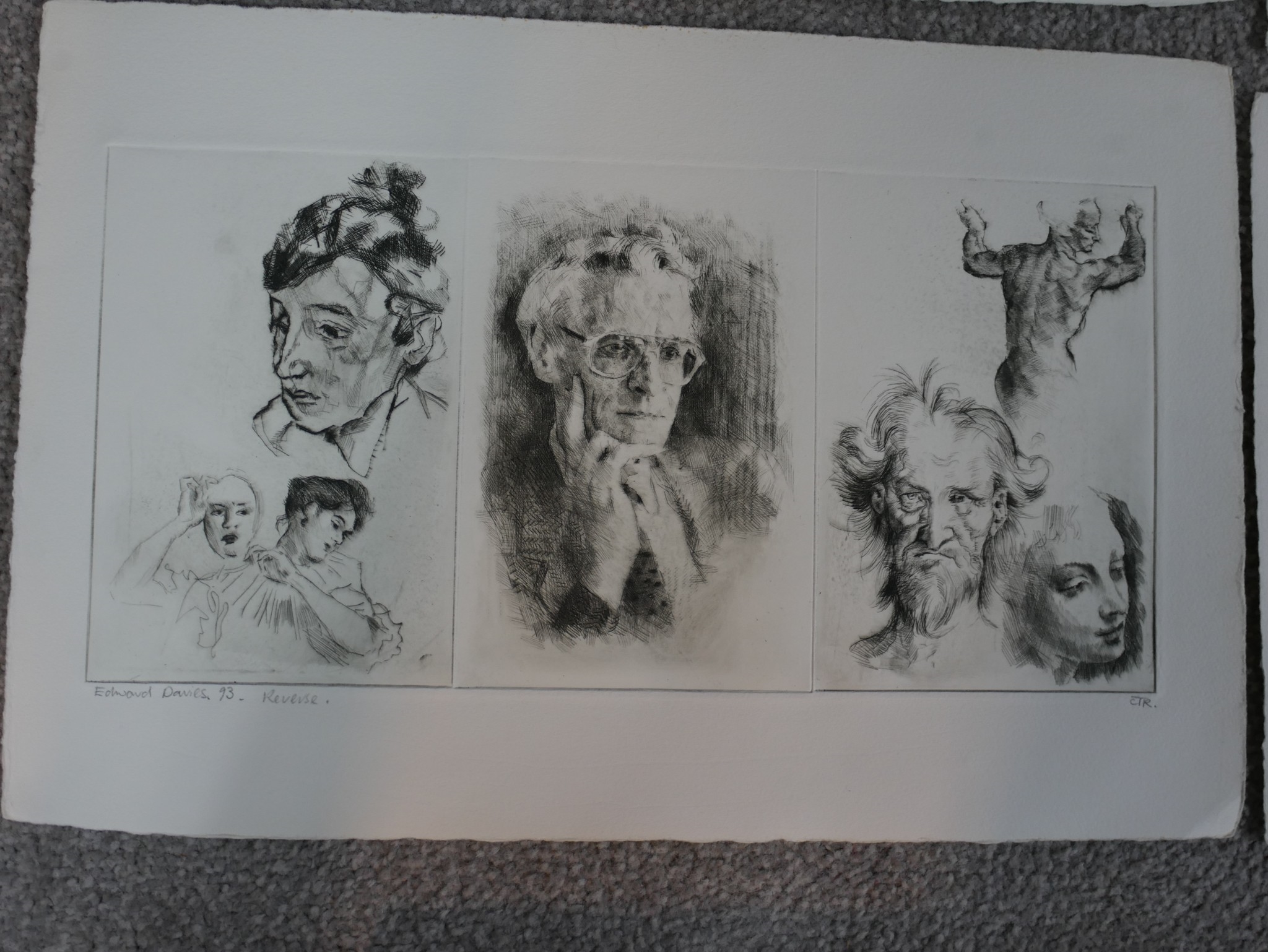 Edward Davies | Five unframed etchings | MutualArt