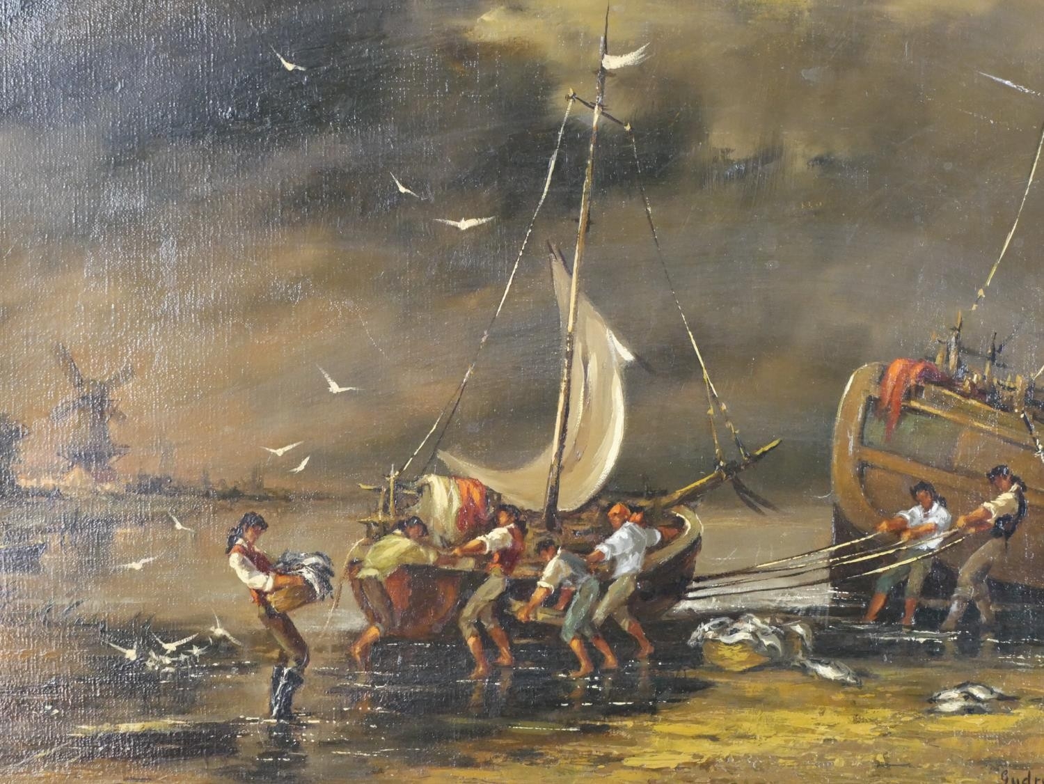 Gudrun Sibbons | Bringing in the Catch | MutualArt