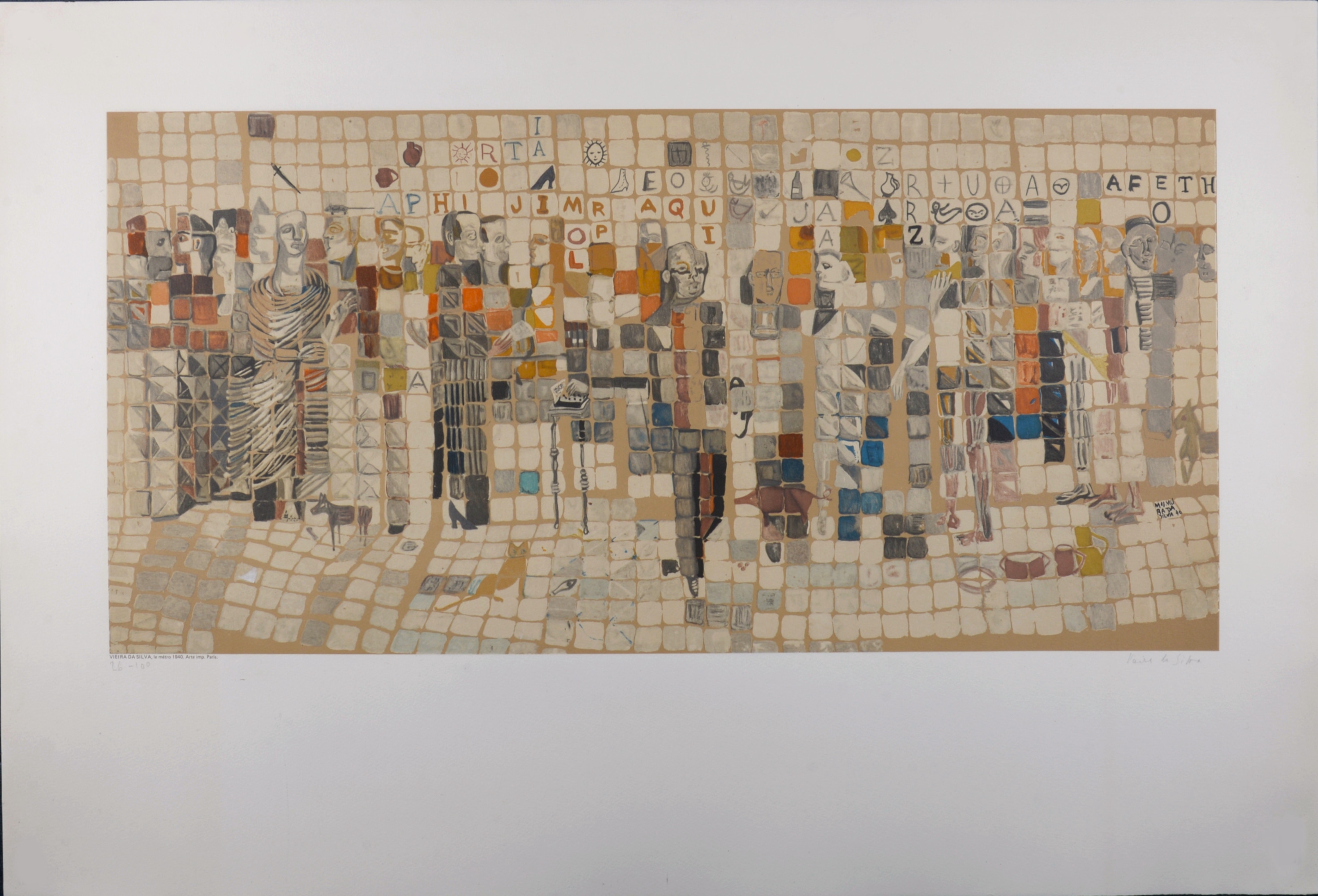 Maria Helena Vieira da Silva | Projet pour le Métro (Circa 1980 ...