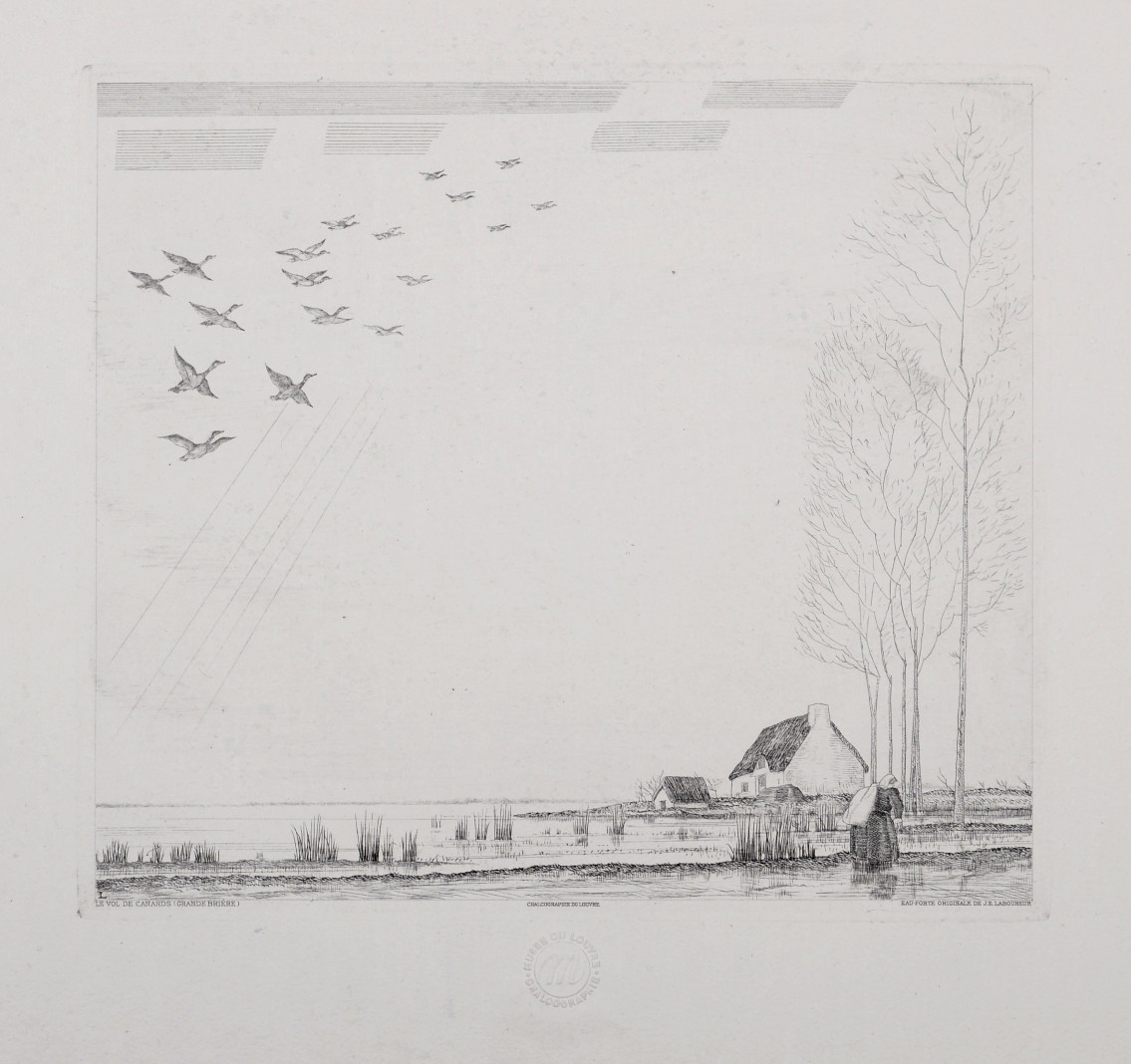 Jean-Emile Laboureur | Le vol de canards (Grande Brière),1932 (1932 ...
