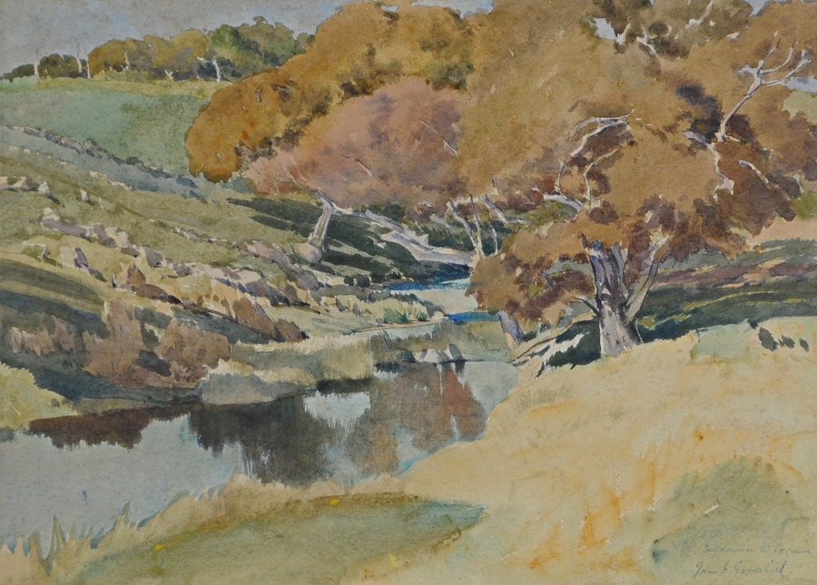 John Charles Goodchild | Sundown on the Torrens | MutualArt