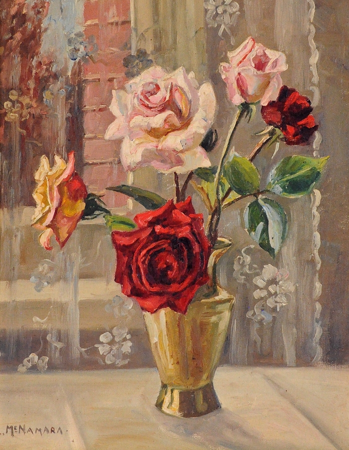 Leila Constance McNamara | Still Life Roses | MutualArt