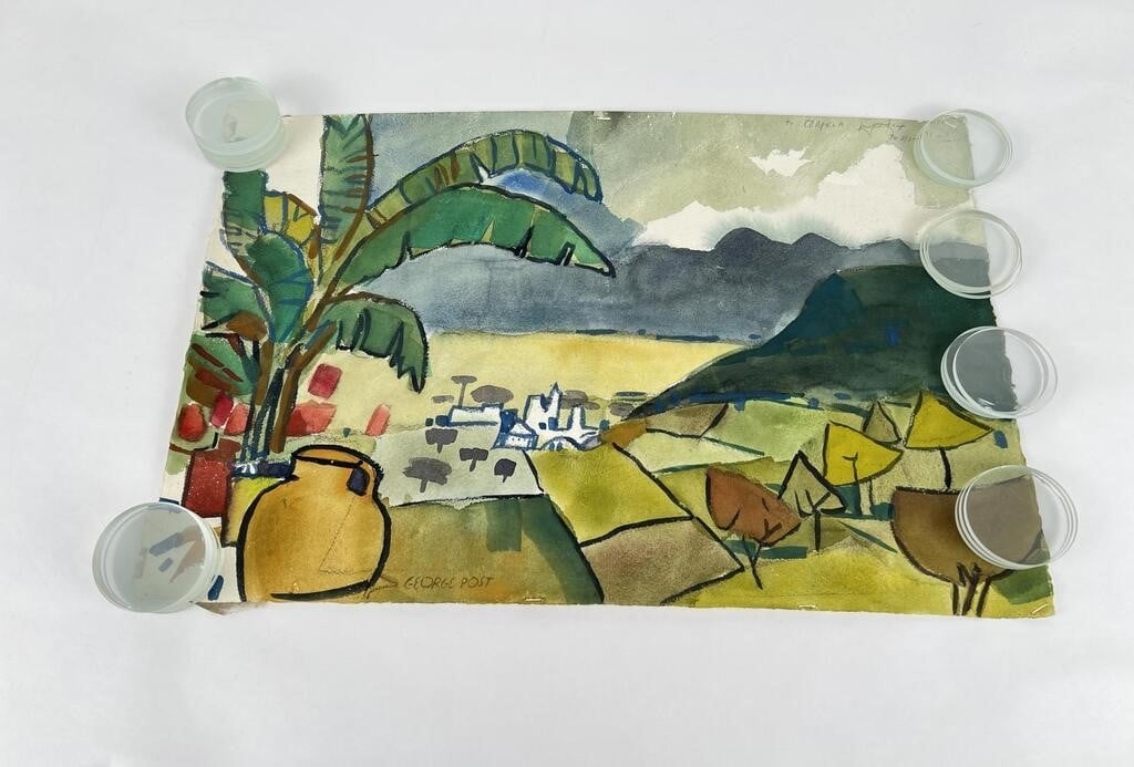 George Booth Post | George Booth Post Watercolor Painting | MutualArt