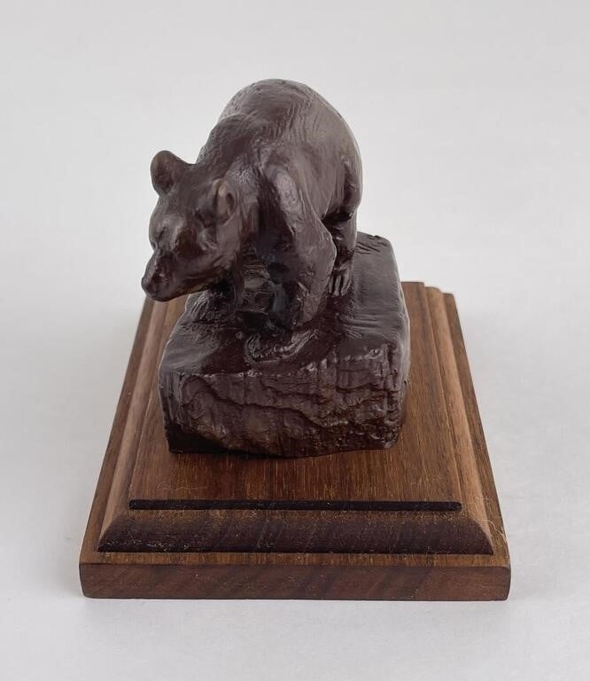 John L. Clarke | John Louis Clarke Bear Bronze Montana | MutualArt