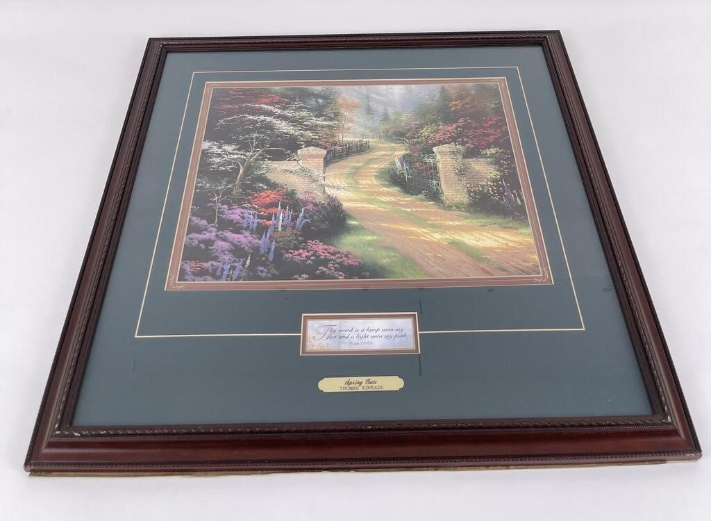 Thomas Kinkade | Spring Gate Thomas Kinkade Print | MutualArt