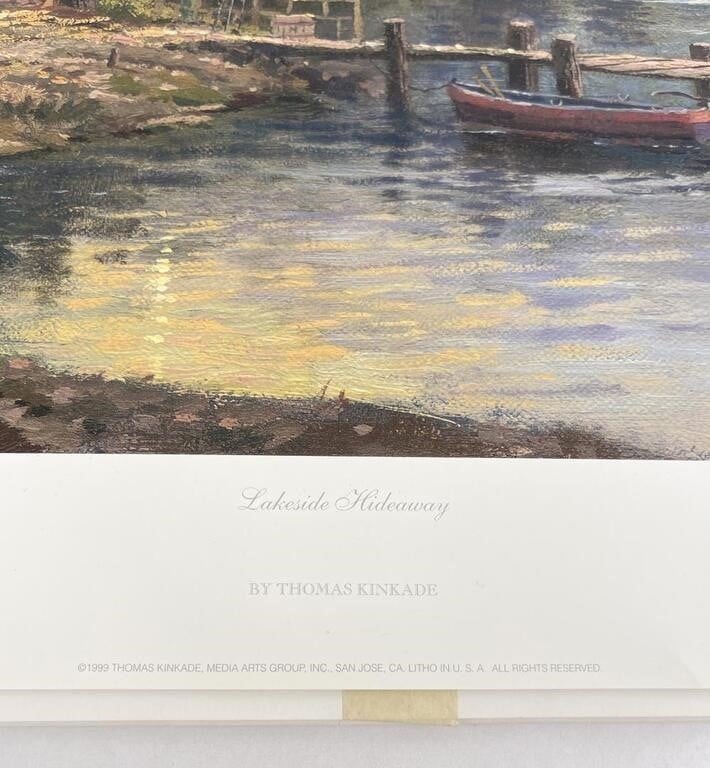 Thomas Kinkade | Thomas Kinkade Lakeside Hideaway Signed Print | MutualArt