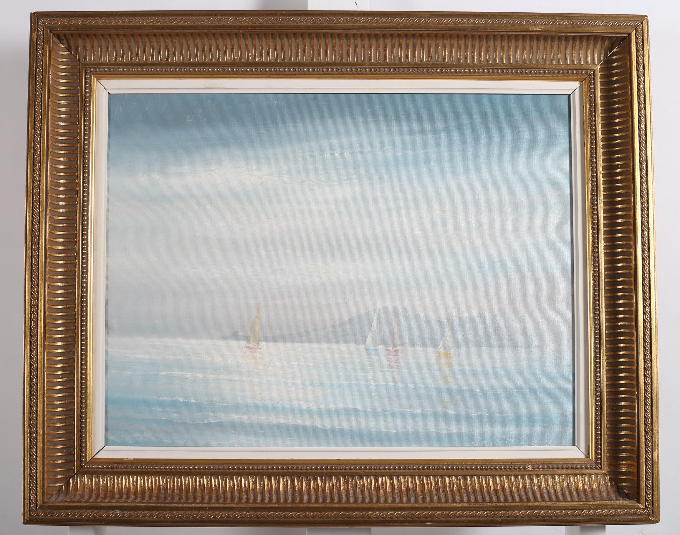 George McConkey | SEASCAPE WITH SAILING BOATS | MutualArt