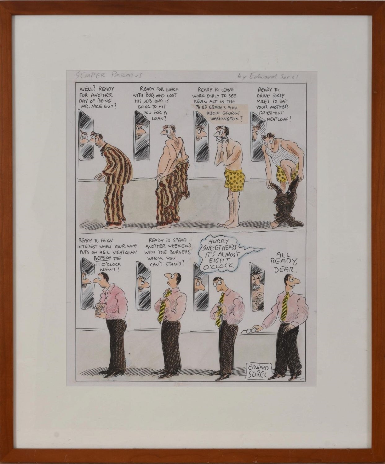 Edward Sorel | Semper Paratus | MutualArt