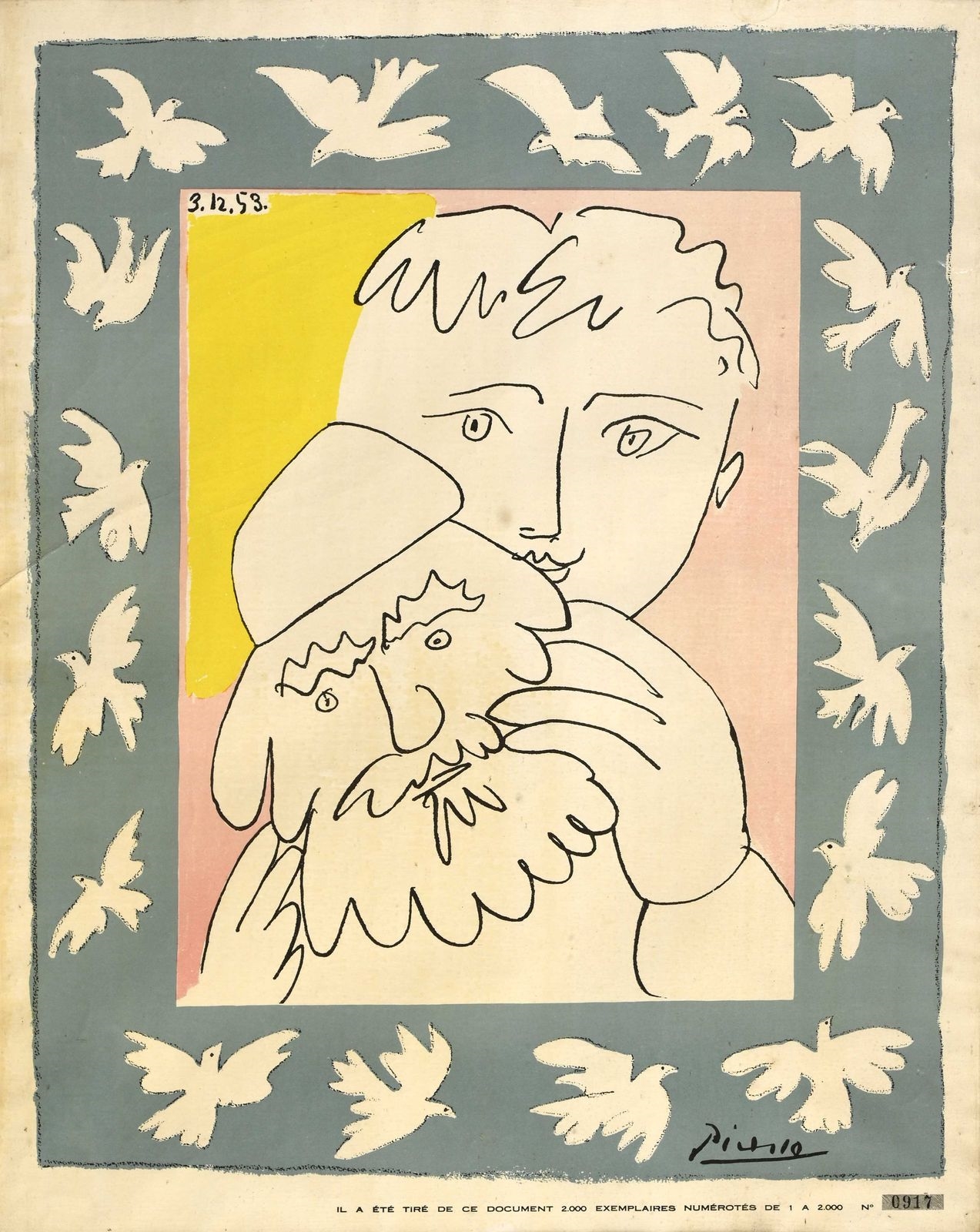 Pablo Picasso | Les deux visages : Enfant et Père-Noël | MutualArt