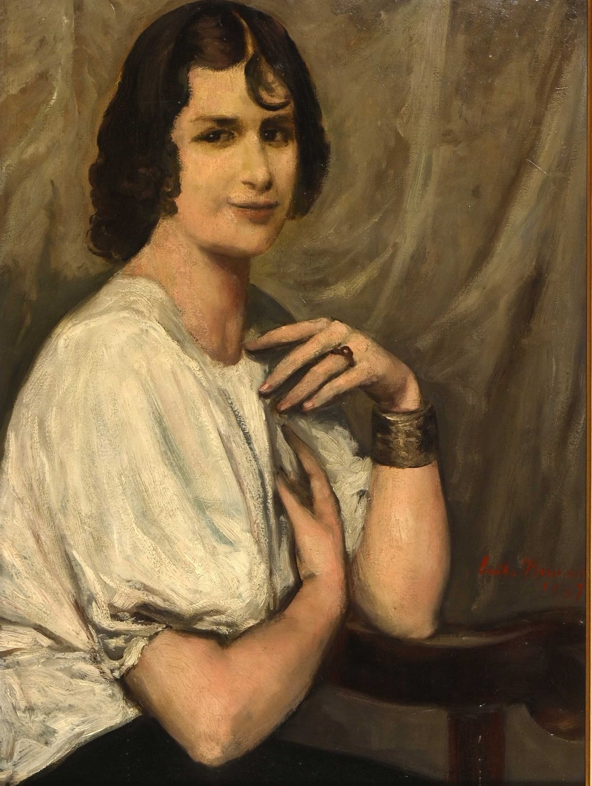 Émile‏ Henri Bernard | Portrait de femme | MutualArt