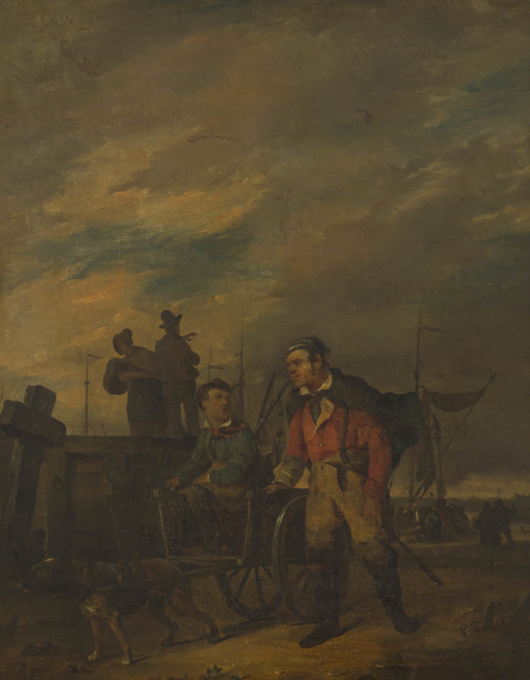 William Shayer Sr. | The Dog Cart | MutualArt