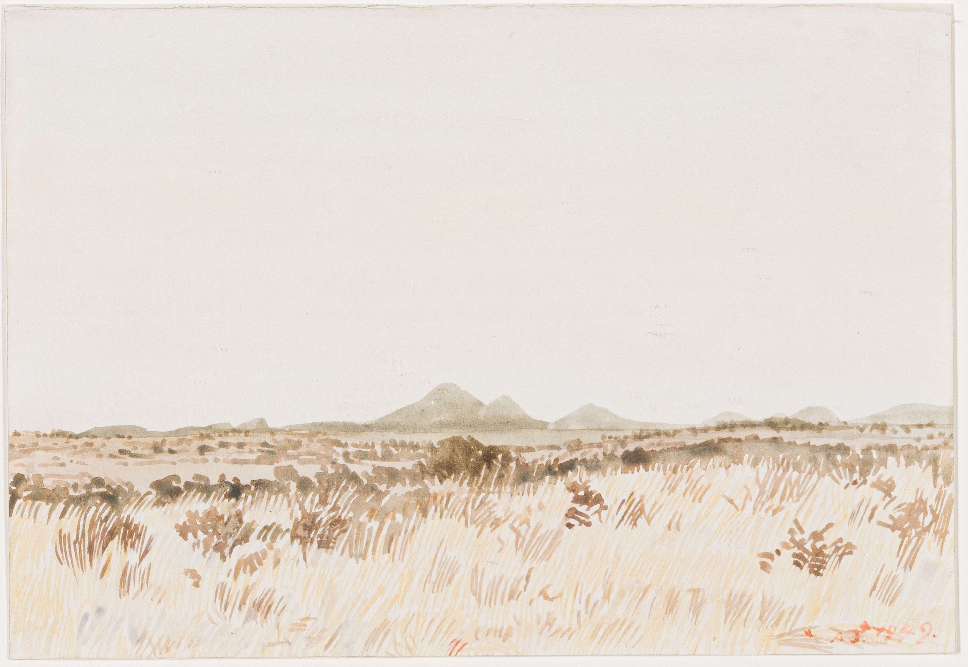 Adolph Stephan Friedrich Jentsch | Namibian Landscape (1949) | MutualArt