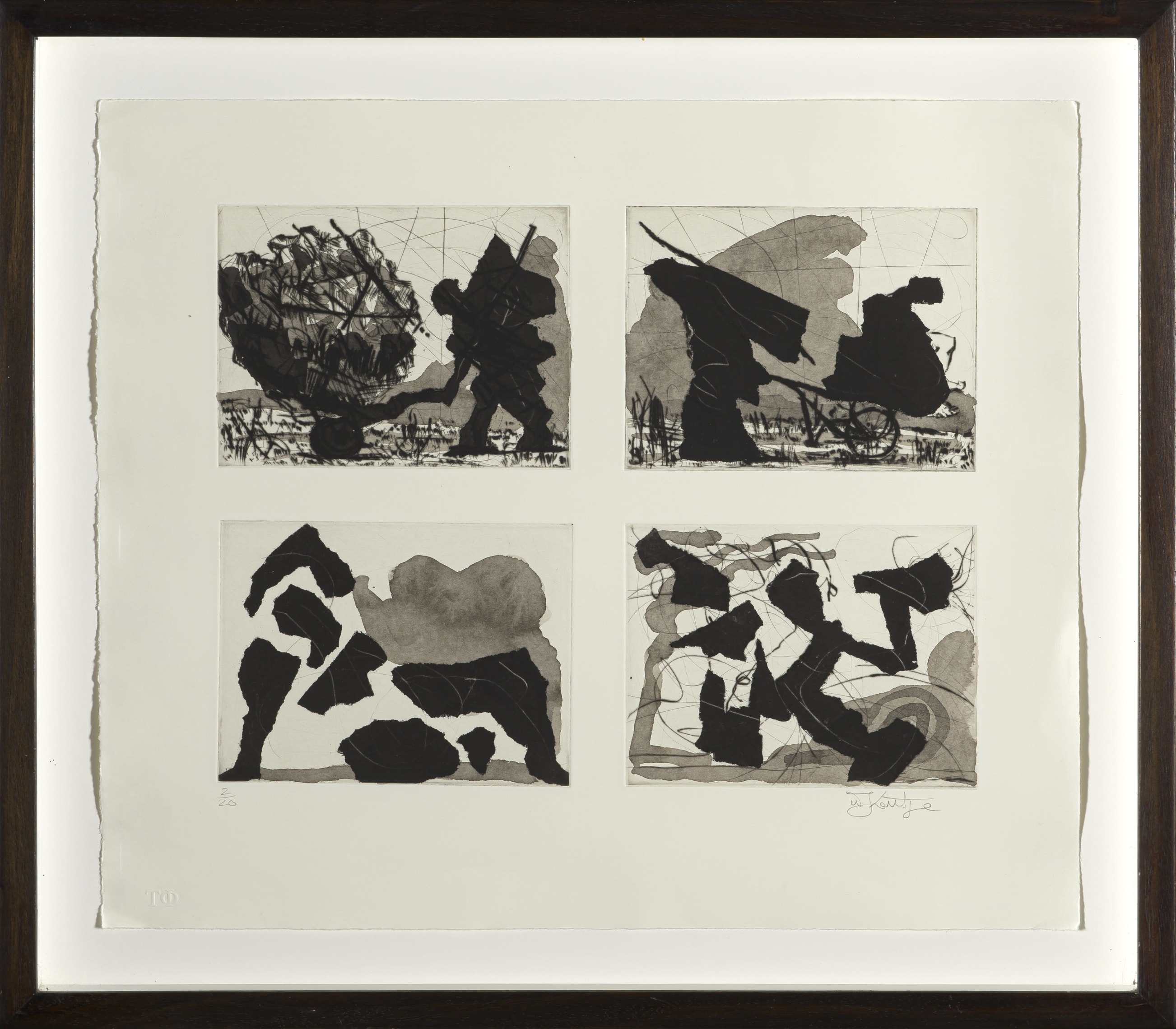 William Kentridge | Untitled (Four Shadows) | MutualArt