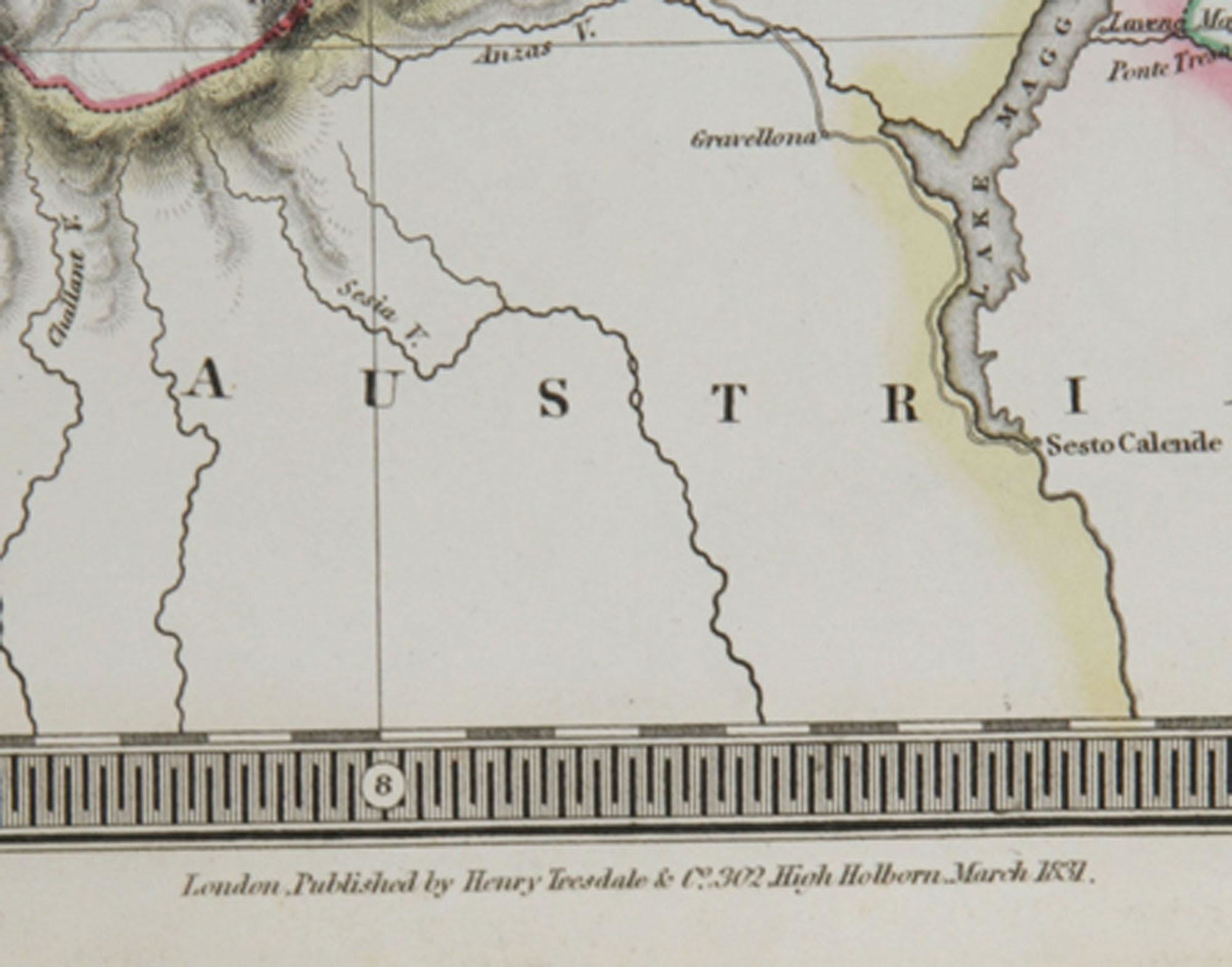 John Dower | Map of Switzerland (1831) | MutualArt