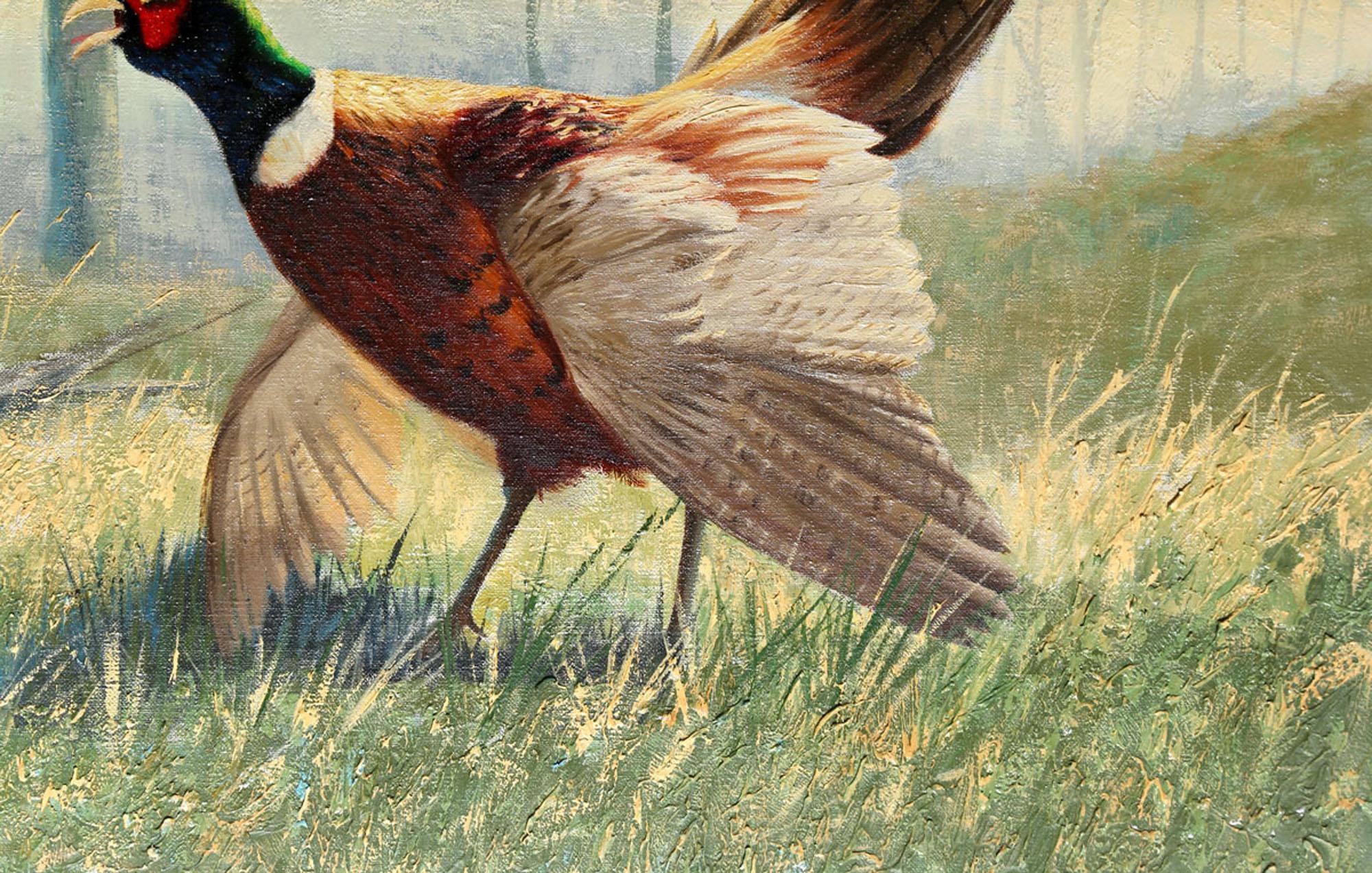 Peter Darro | Ring-necked Pheasants (1971) | MutualArt