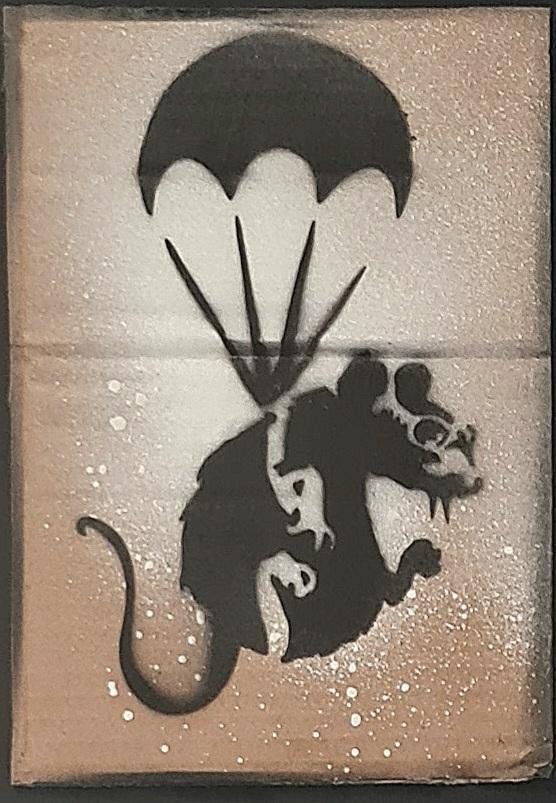 Banksy | Parachute Rat (2015) | MutualArt