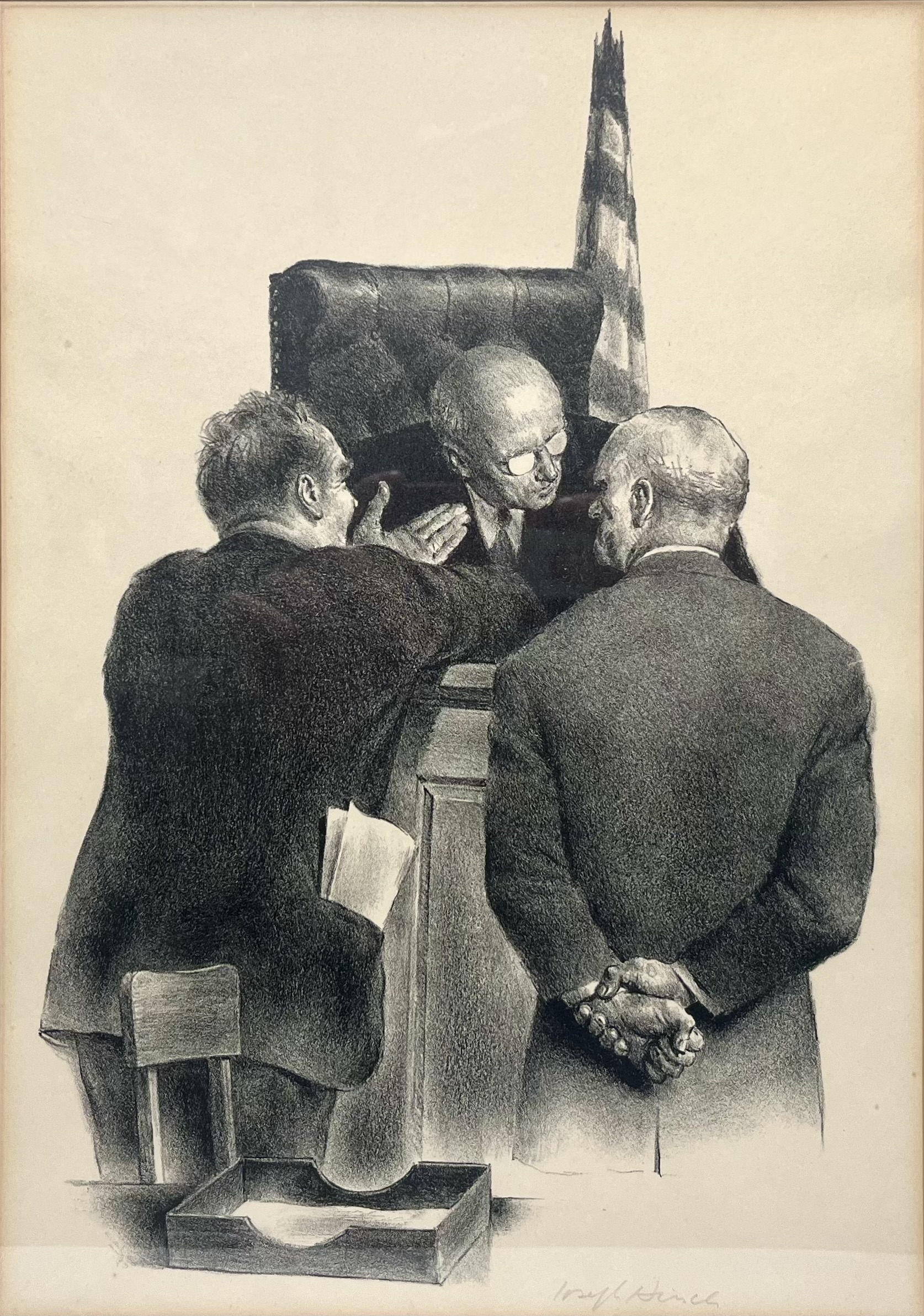 Joseph Hirsch | Joseph Hirsch (American 1910-1981) Framed Art (1946 ...
