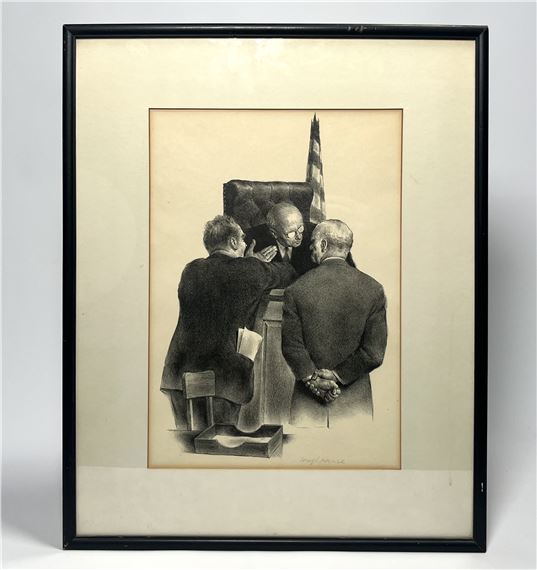 Joseph Hirsch | Joseph Hirsch (American 1910-1981) Framed Art (1946 ...