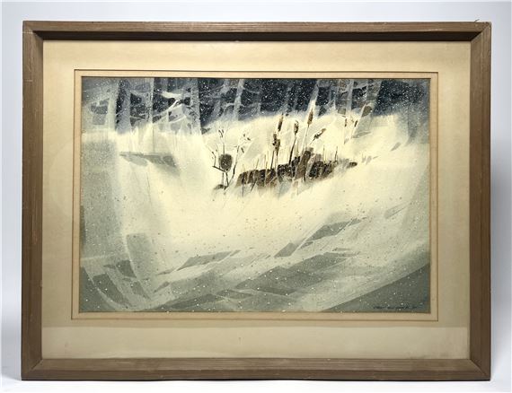 Robert Eric Moore | Cat Tails and Bees Nest (1964) | MutualArt