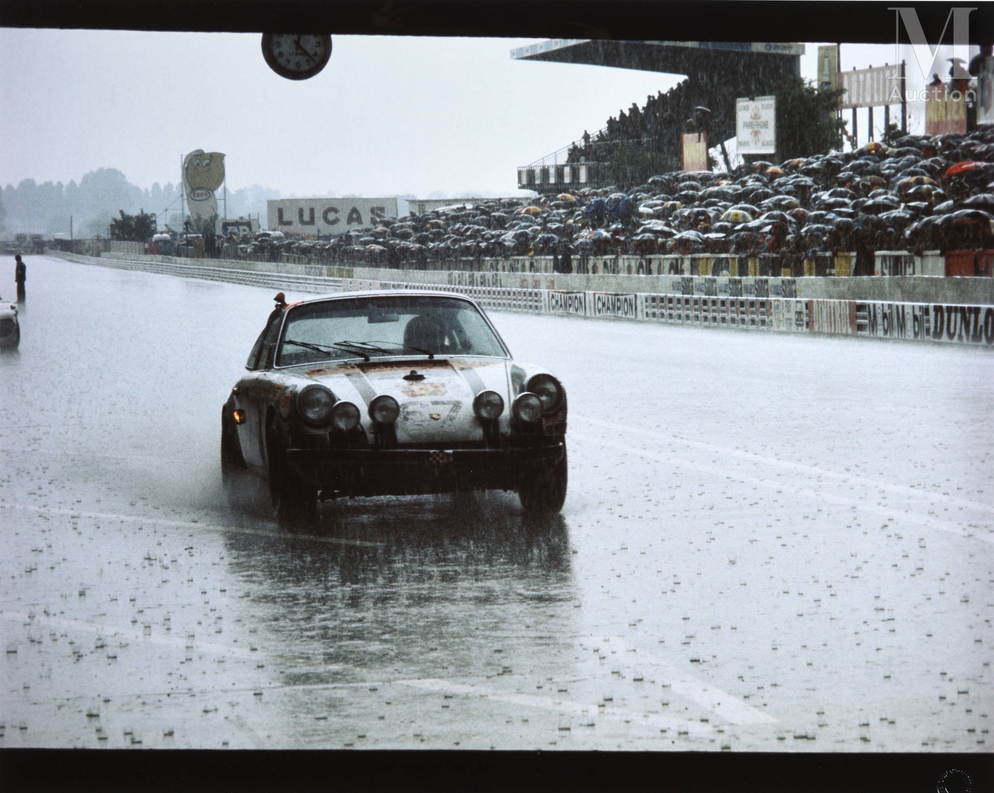 Jean-Pierre Ronzel | Porsche sous la pluie (Circa 1970) | MutualArt