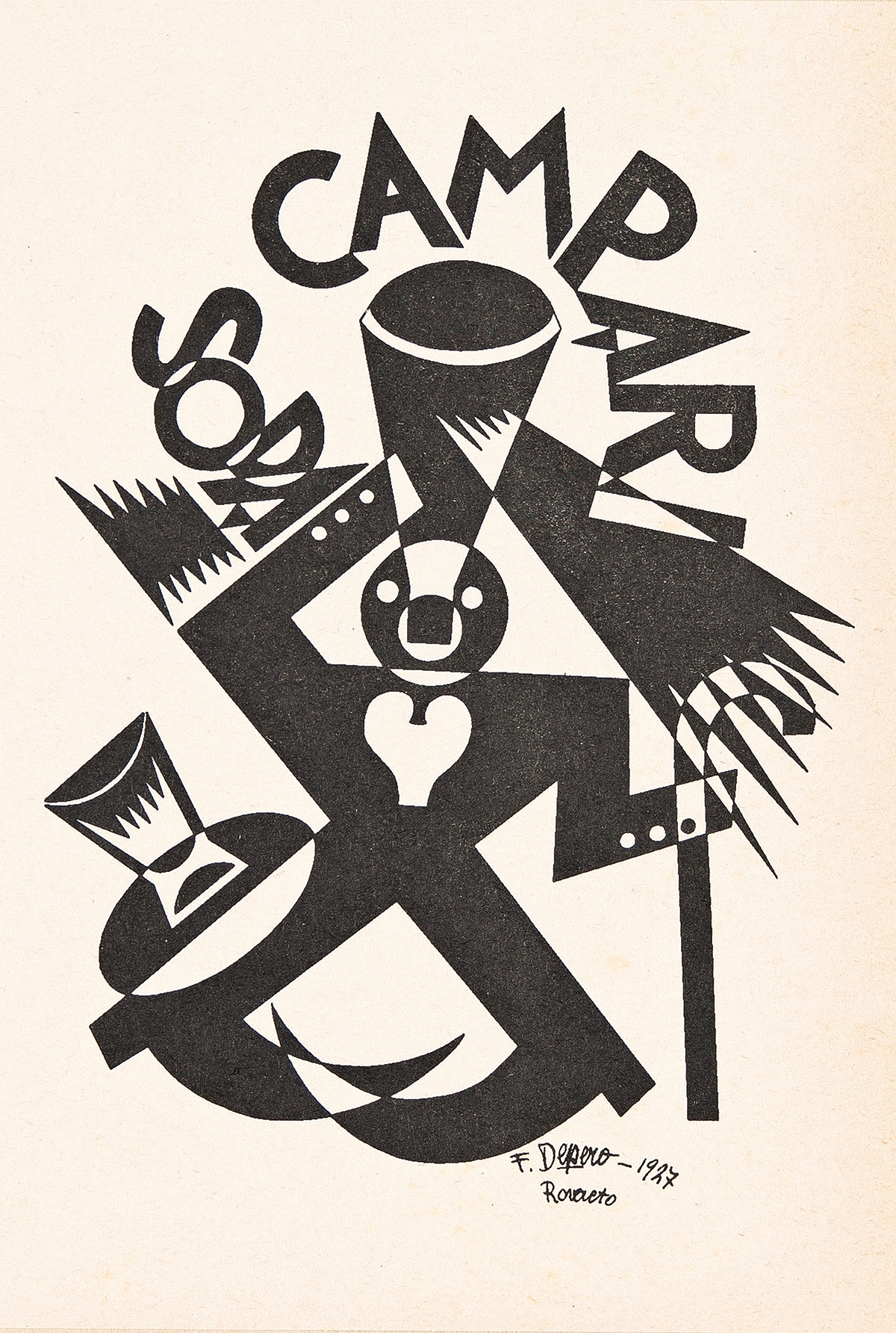 Fortunato Depero | FORTUNATO DEPERO (1892-1960). CAMPARI / DAVIDE CAMPARI & C. Group of 4 small ...