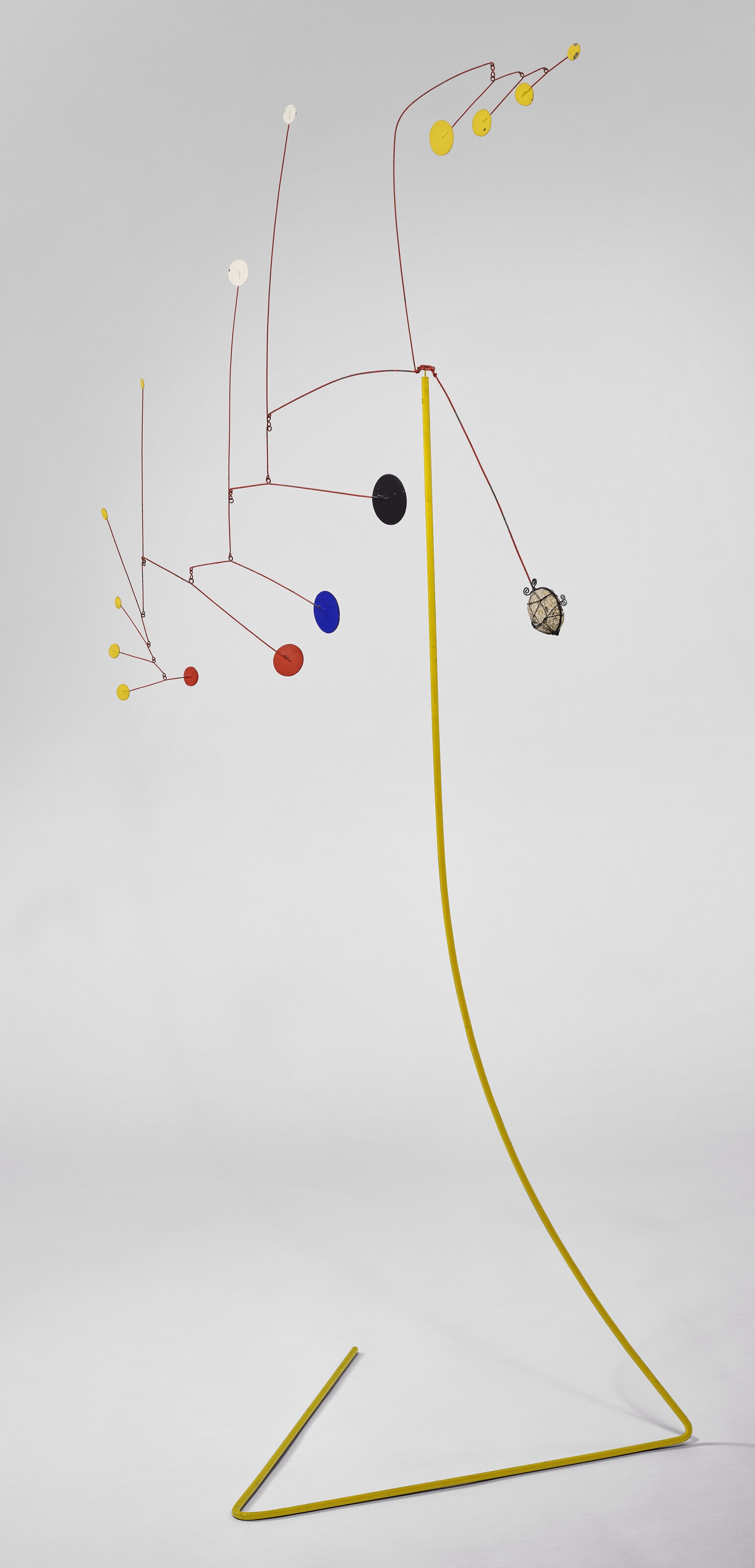 Alexander Calder | Caged Stone on Yellow Stalk (Circa 1955) | MutualArt