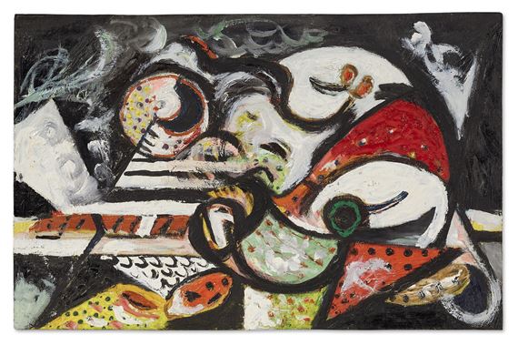Jackson Pollock | Composition with Varied Forms (1938 - 1941) | MutualArt